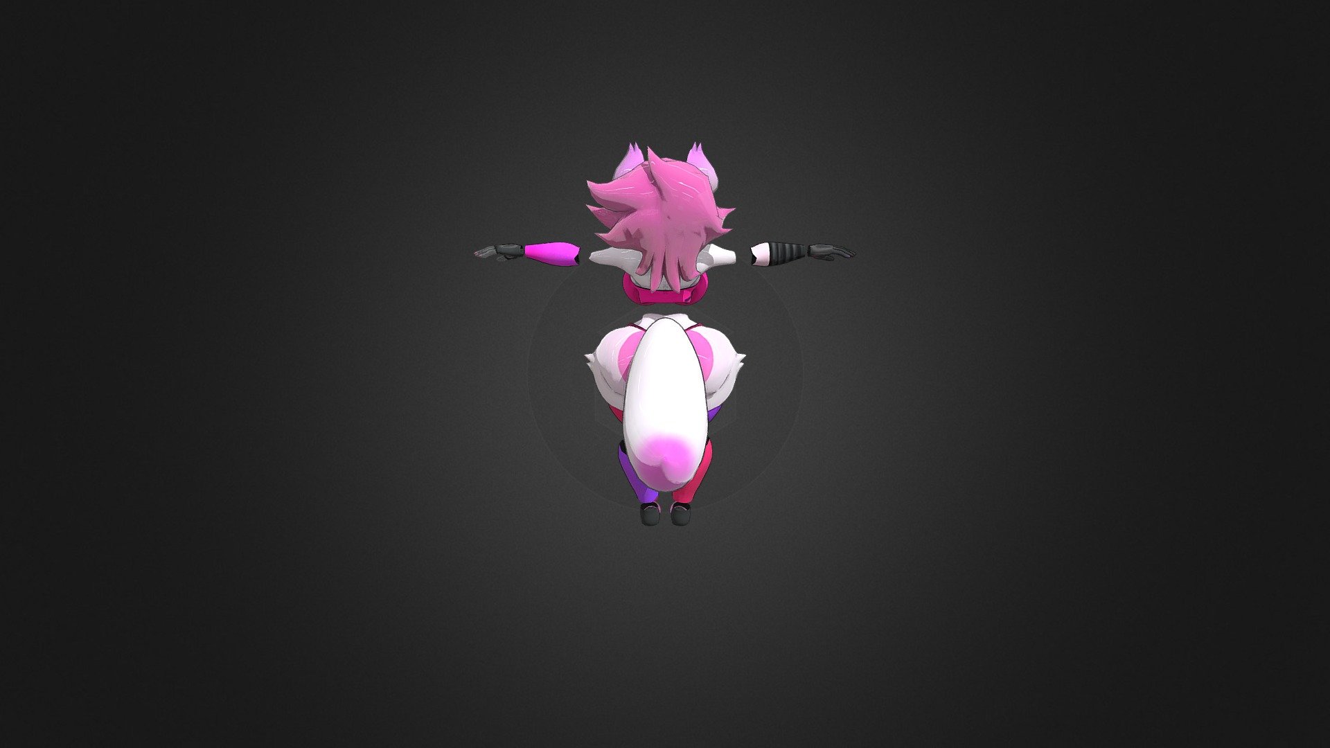 Mangle_Fan-Made_-_FNAF__CryptiaCurves - 3D model by EBSPOXP497 ...