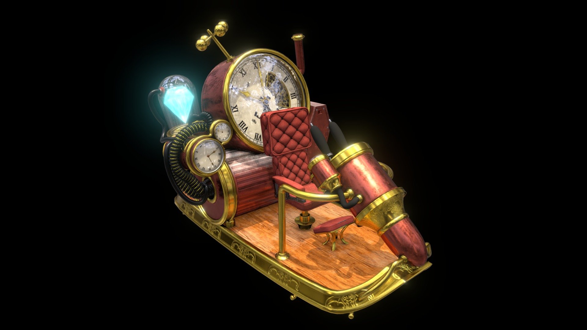 Medievil 2 - Time Machine - 3D model by Delko (@delko007) [557fdd0 ...
