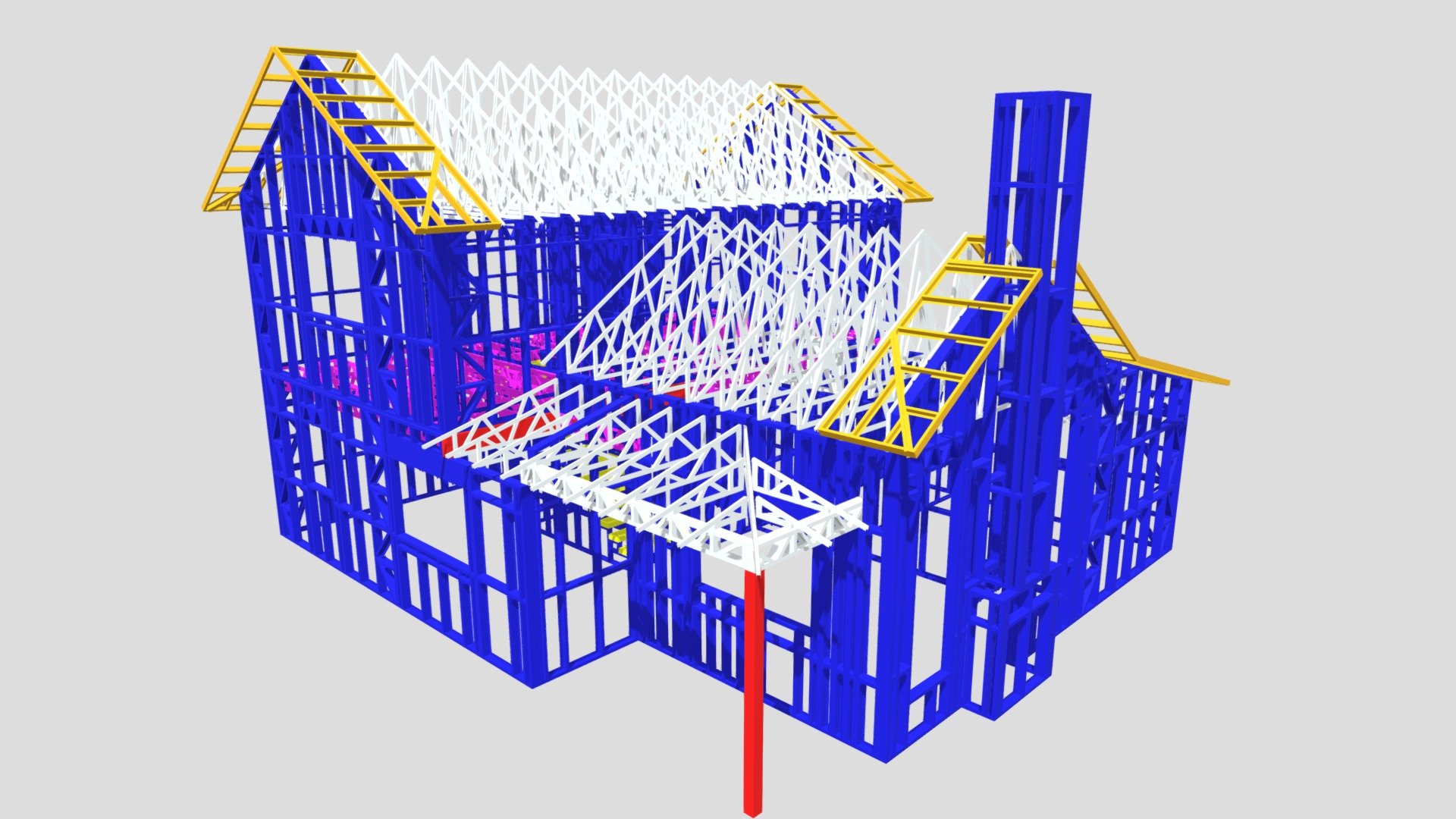 Hayden Residential Steel Framing Project - 3D model by Scottsdale ...