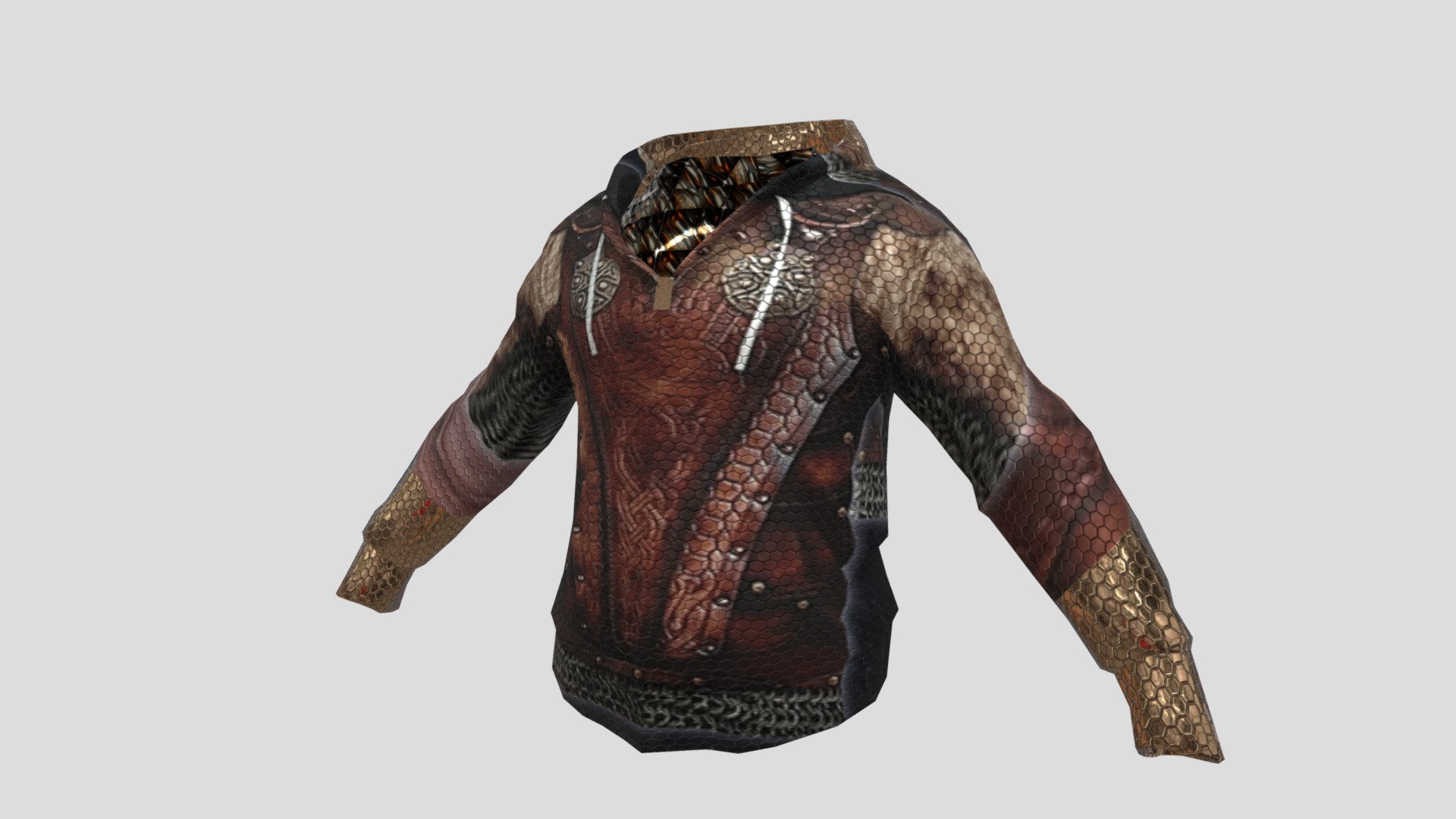 Armored "Slayer" Hoodie B - 3D model by smsi [558165d] - Sketchfab