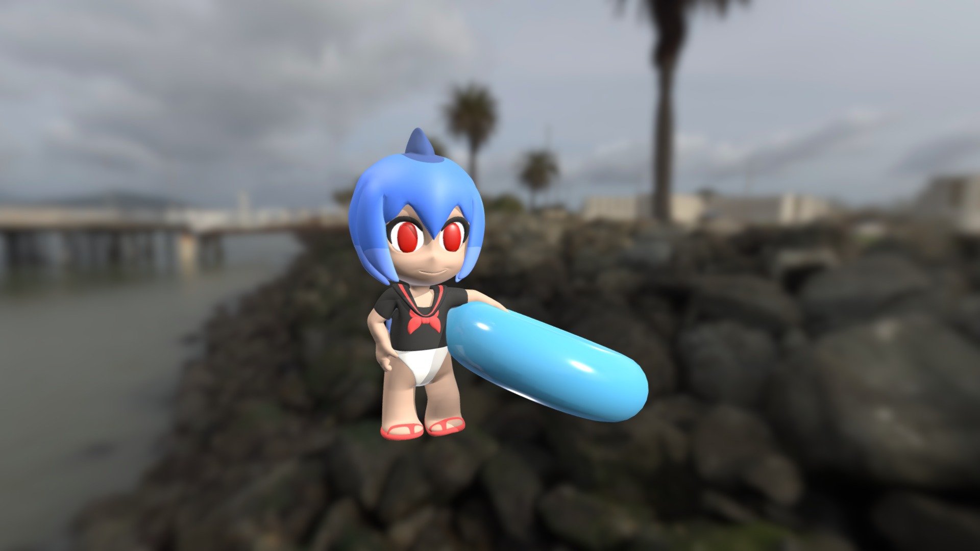 Chibi Mako - Download Free 3D model by JoyFerret [5583353] - Sketchfab