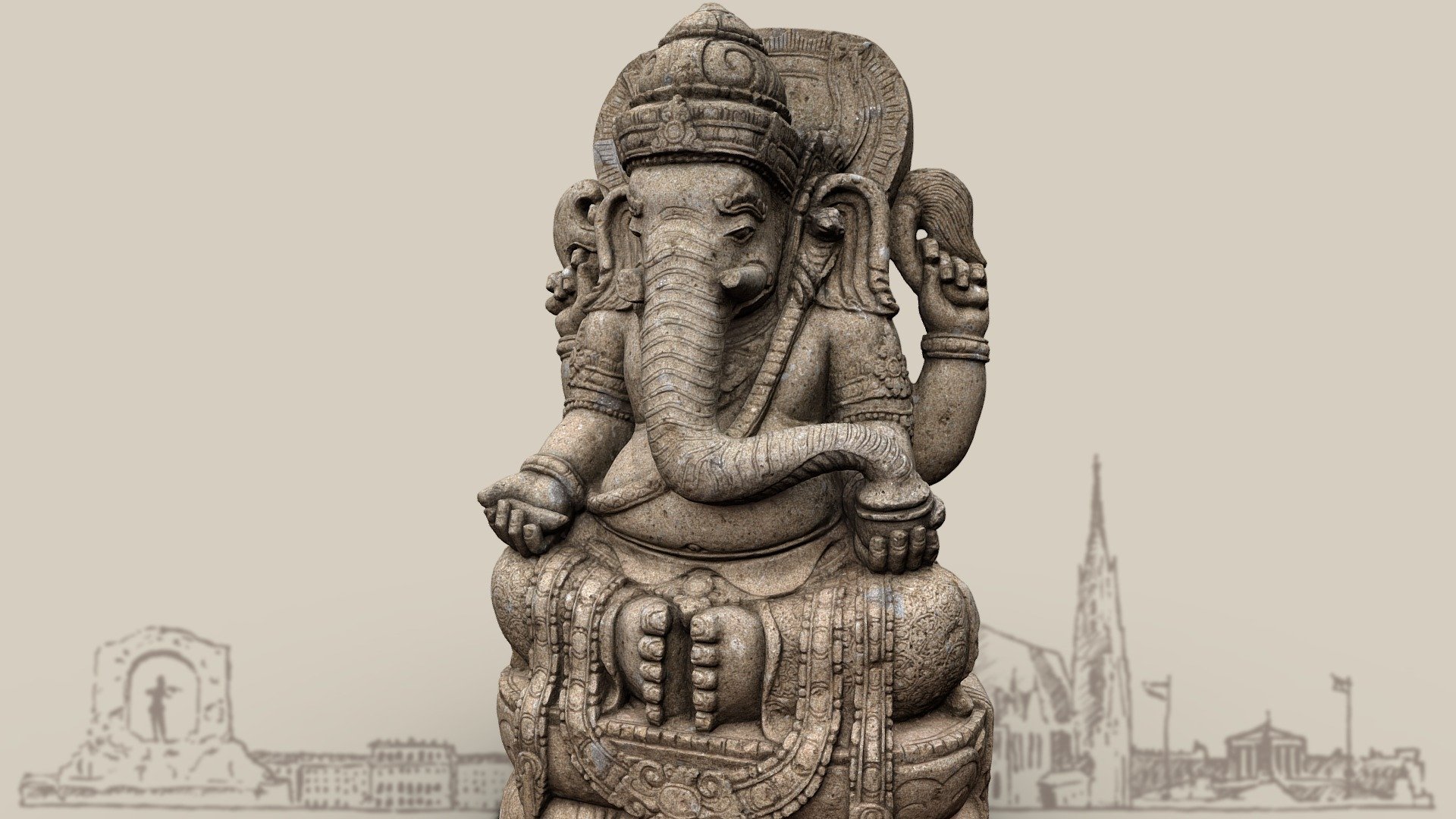 Ganesha - 3D model by noe-3d.at (@www.noe-3d.at) [558476c] - Sketchfab