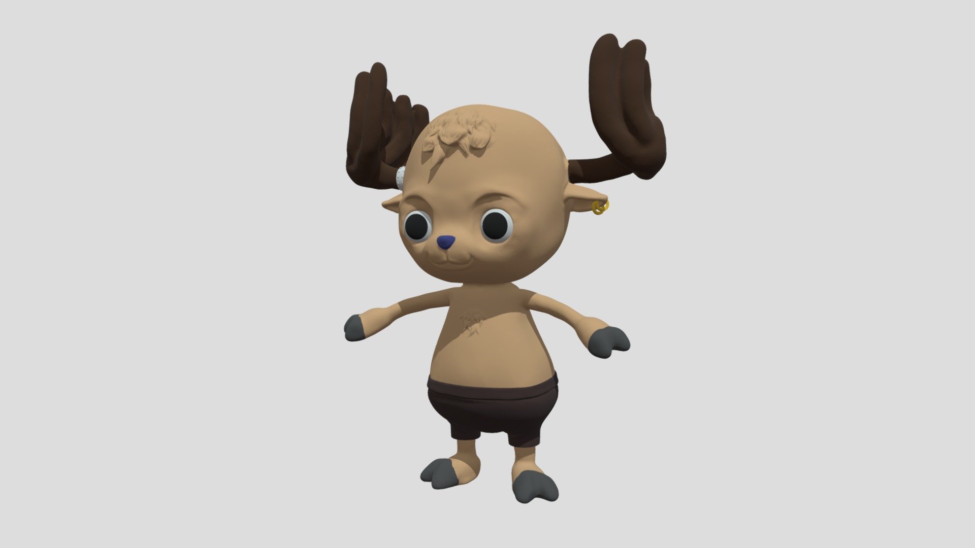 Tony Tony Chopper - 3D model by herbatron [55849e5] - Sketchfab
