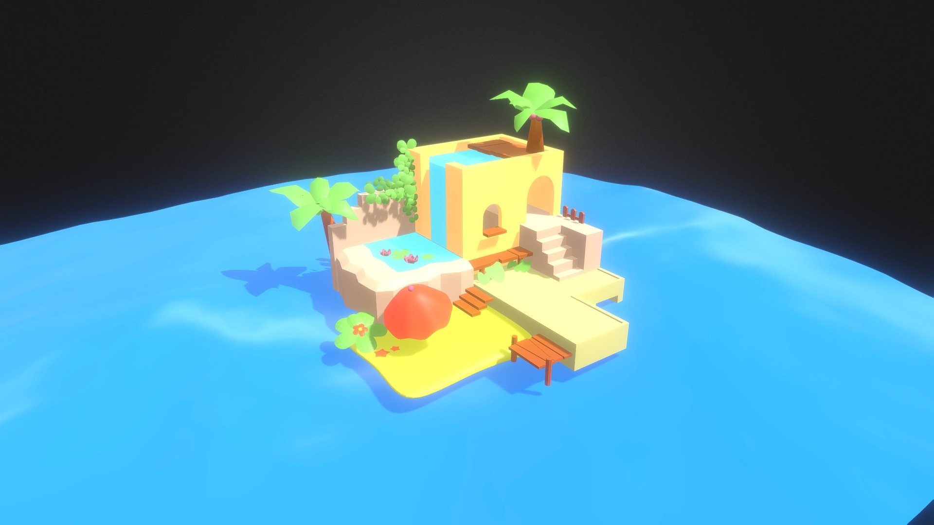 Island - 3D model by nyomryu [5585047] - Sketchfab