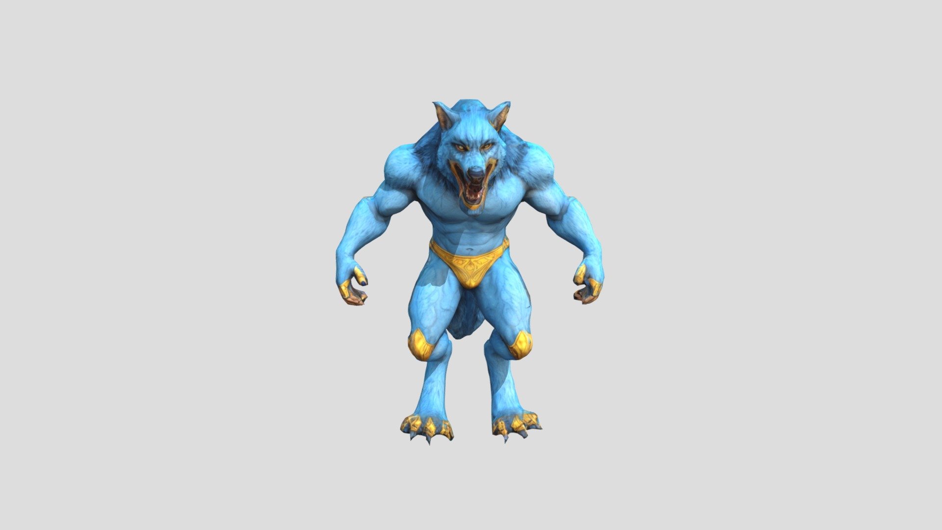 Ice werewolf 氷の狼男 - Download Free 3D model by lovon [5587bd5] - Sketchfab