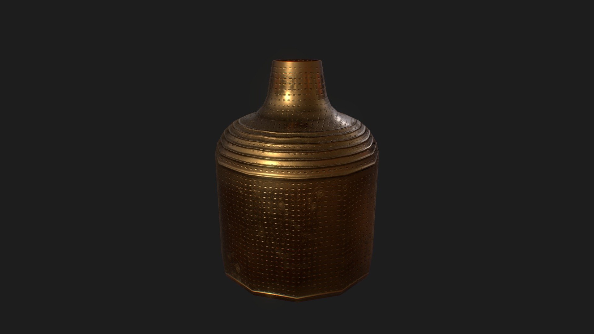 Worn Brass Vase - 3D model by MelonMan [5588d4b] - Sketchfab