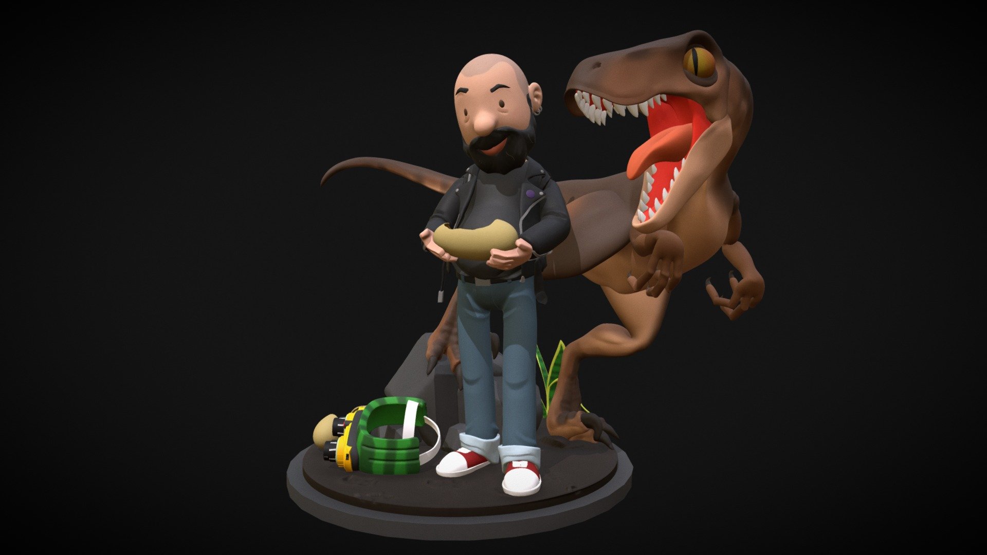 Welcome to Jurassic Park - 3D model by danigomezart [558c87b] - Sketchfab