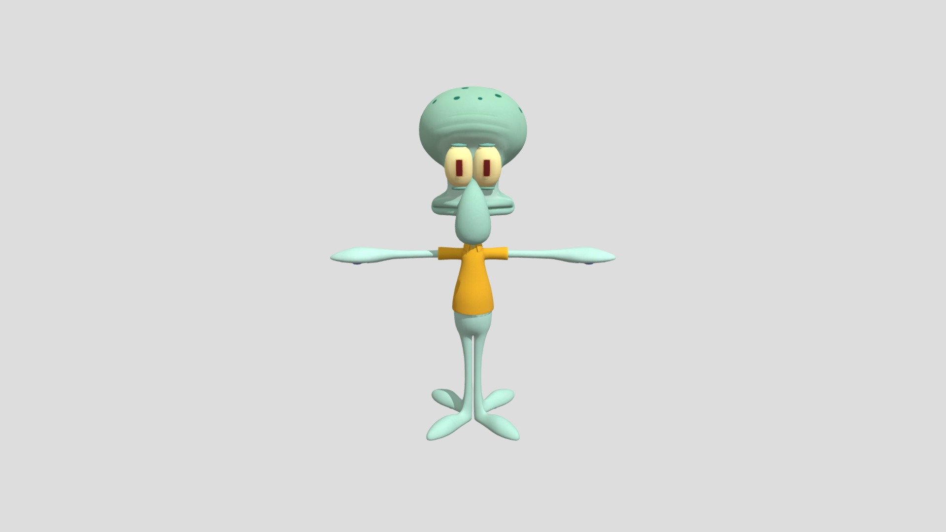 Squidward - Download Free 3D model by Waylon13 [558d2d0] - Sketchfab