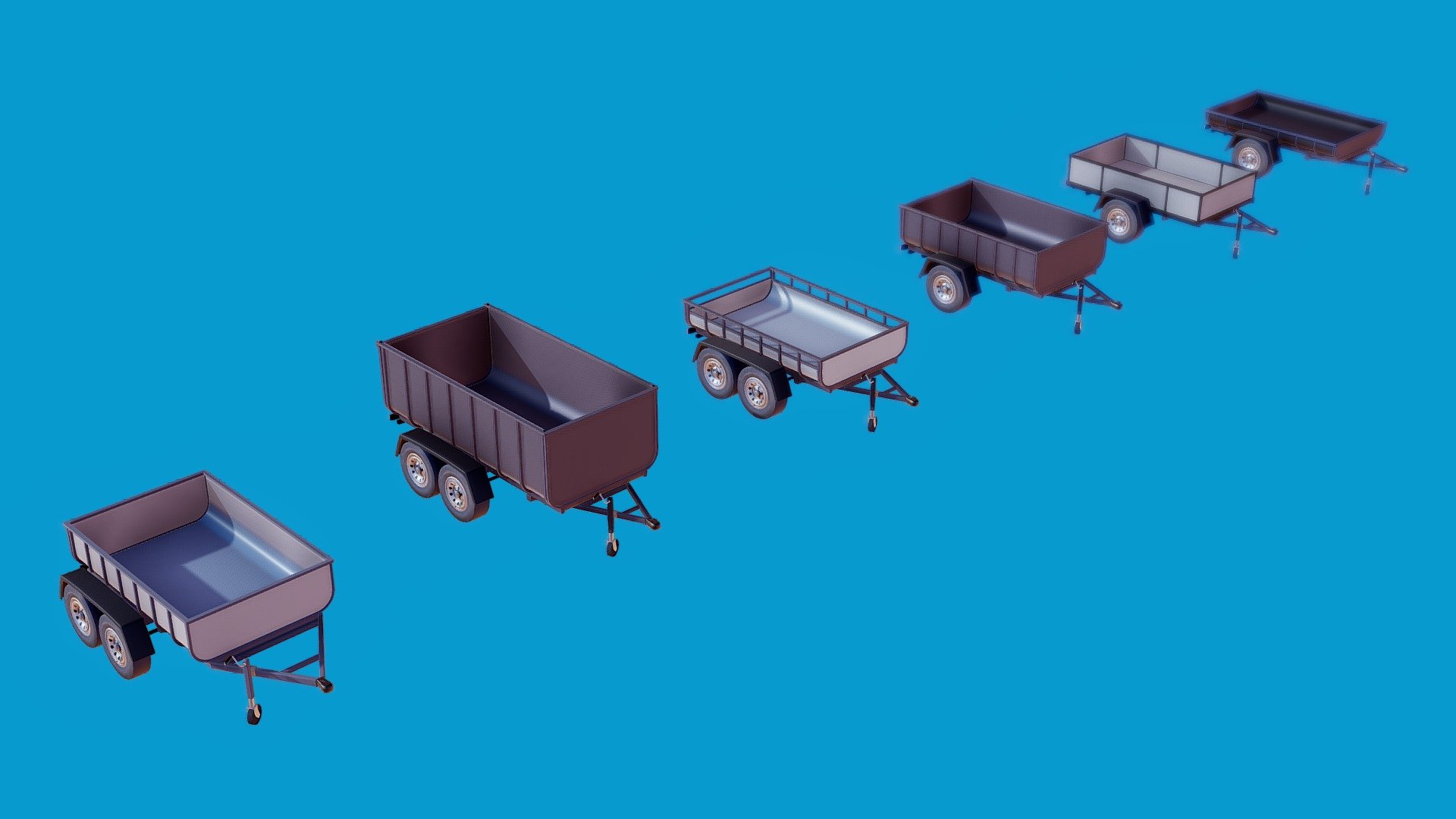 Trailers Pack - Buy Royalty Free 3D model by 3Dee (@mellydeeis ...