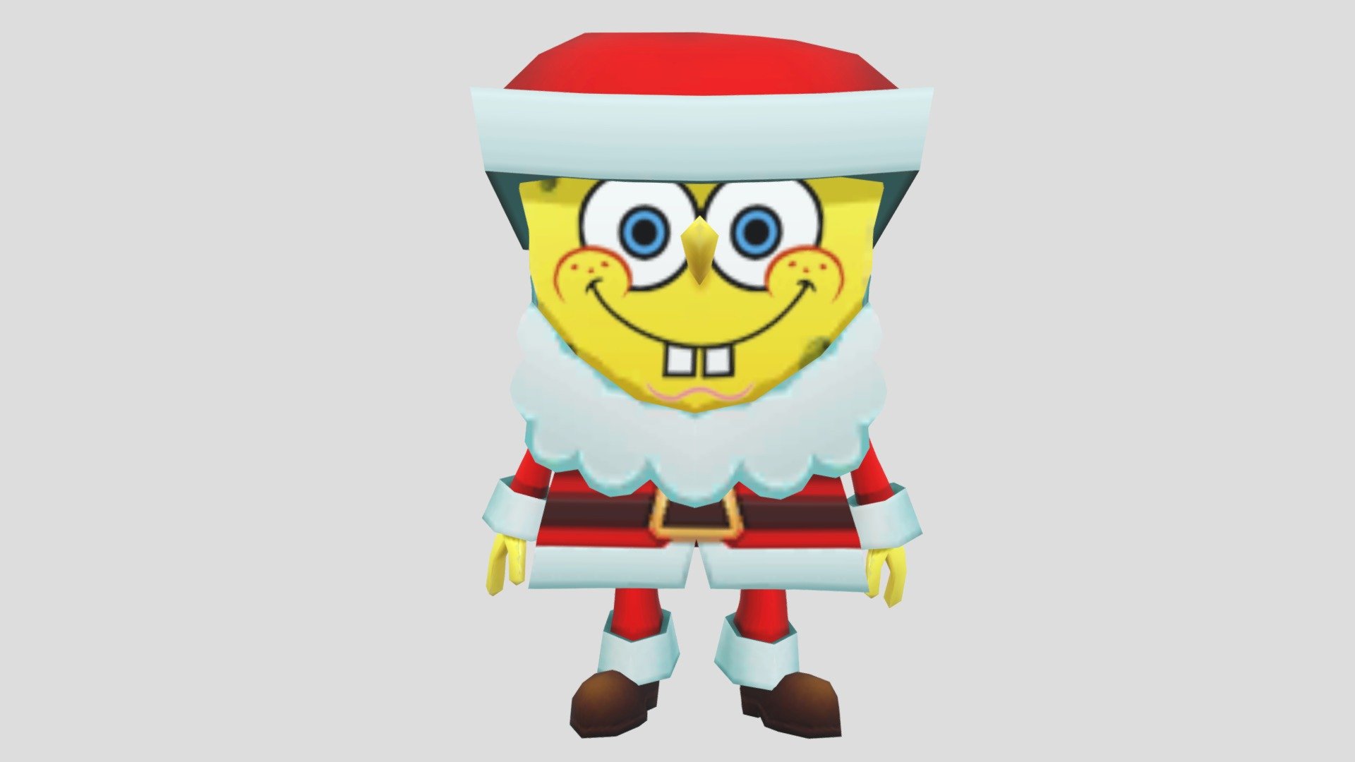 SB GameStation - SpongeBob (Santa) - Download Free 3D model by SMF ...
