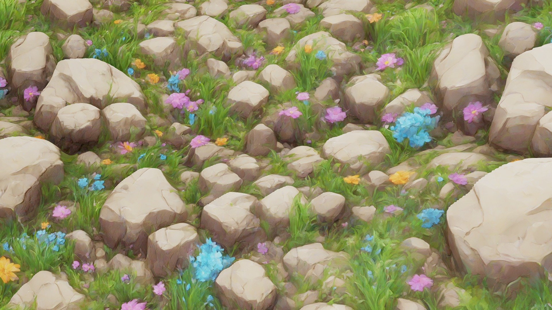 Stylized Ground v1 Seamless Texture - Buy Royalty Free 3D model by ...