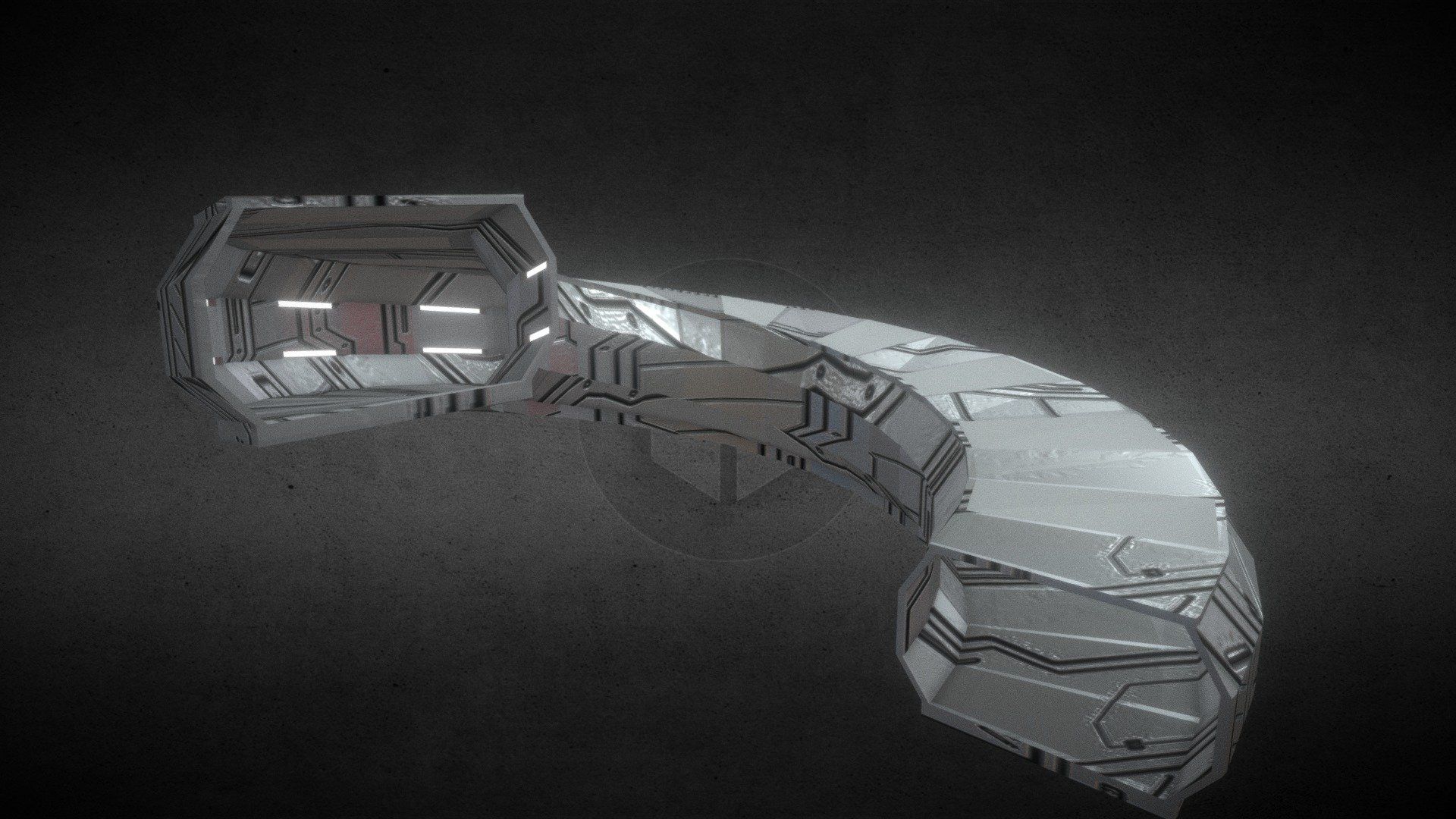 Modular Hallway Above Type 02 - Download Free 3D model by Inditrion ...