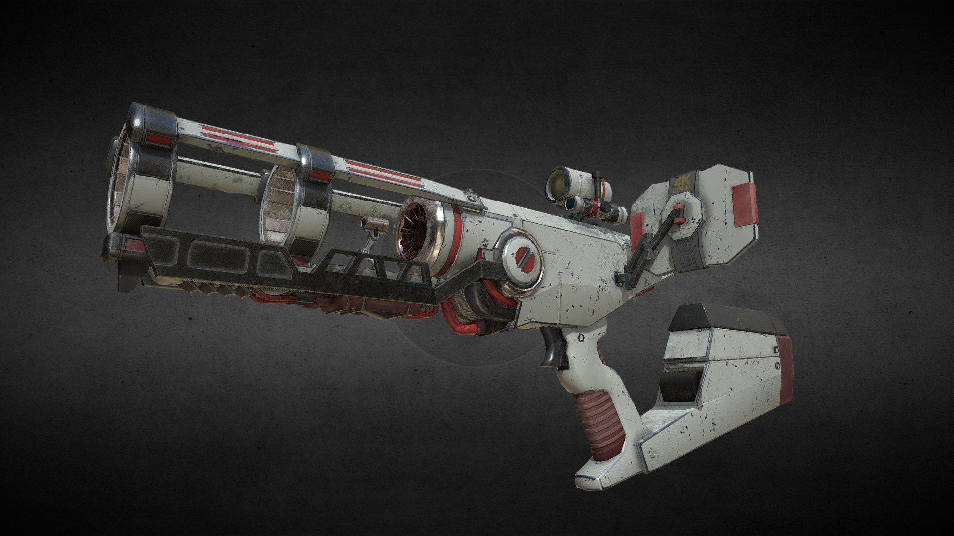 Sci-fi Thermal Gun - 3D model by JCVallejos [5598111] - Sketchfab