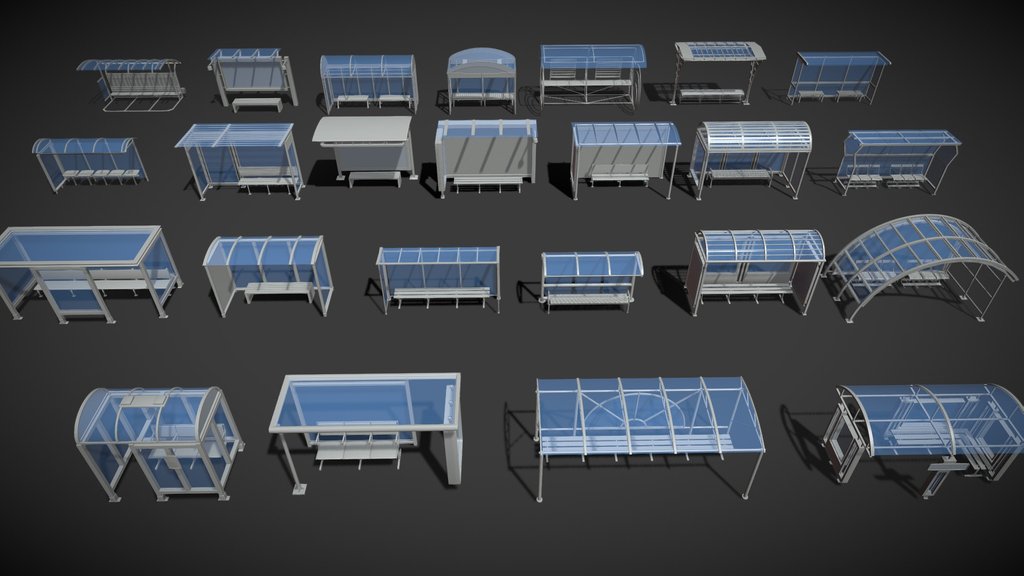 Tiny Town VR - The Simpsons - Bus Stop - A 3D model collection by ...