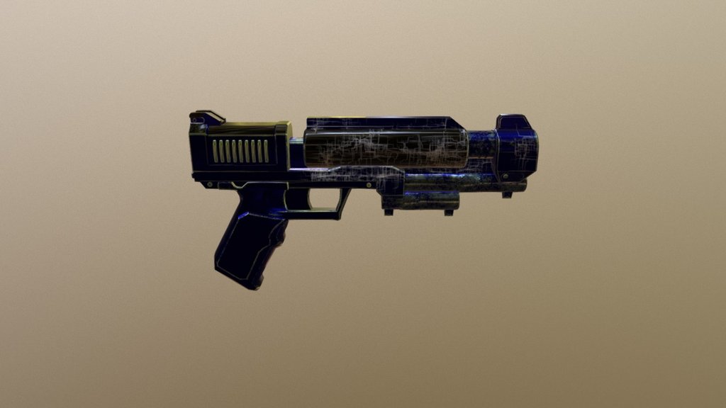 Space gun - 3D model by AlastairWelch [55a0107] - Sketchfab