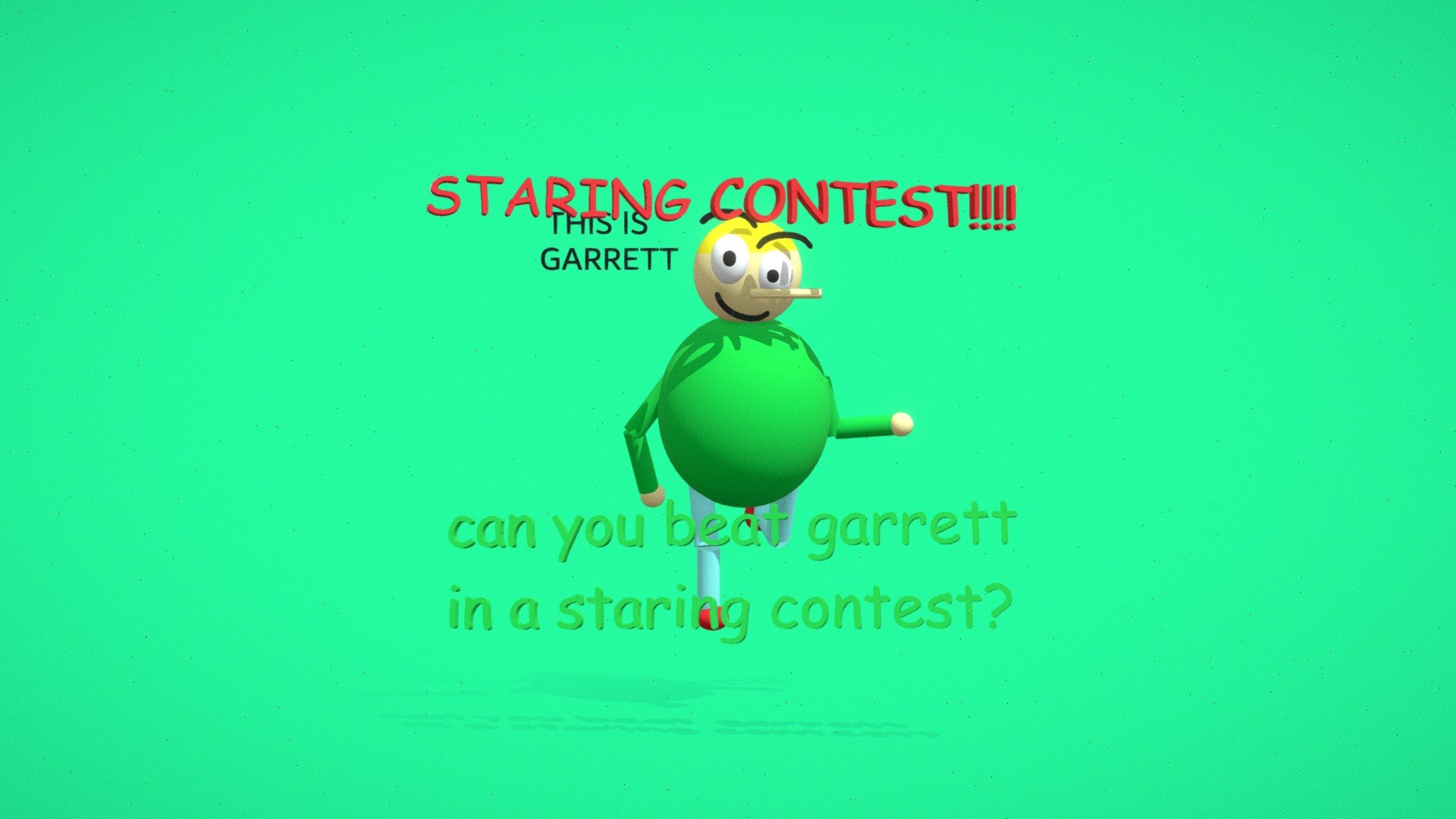 Garrett Staring Contest - Download Free 3D model by Mikyort [55a320b ...