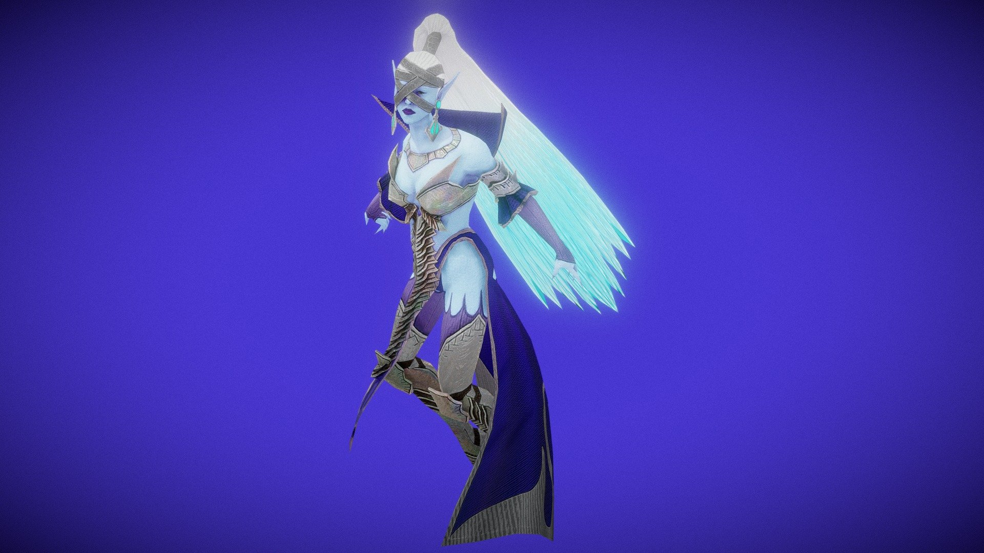 Azure Female Elf - Buy Royalty Free 3D model by Luna Studio ...