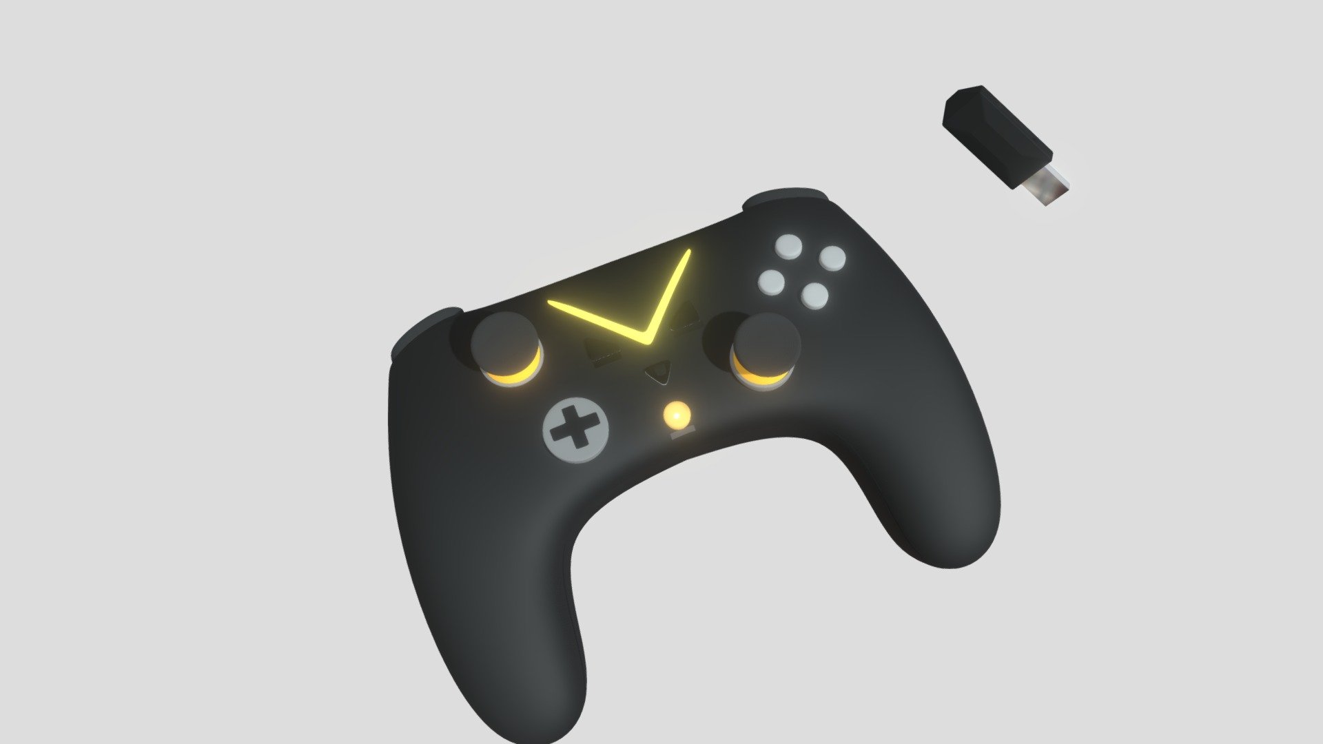 Modern Game Controller 3D Model - Download Free 3D model by Cre8t!ve V ...