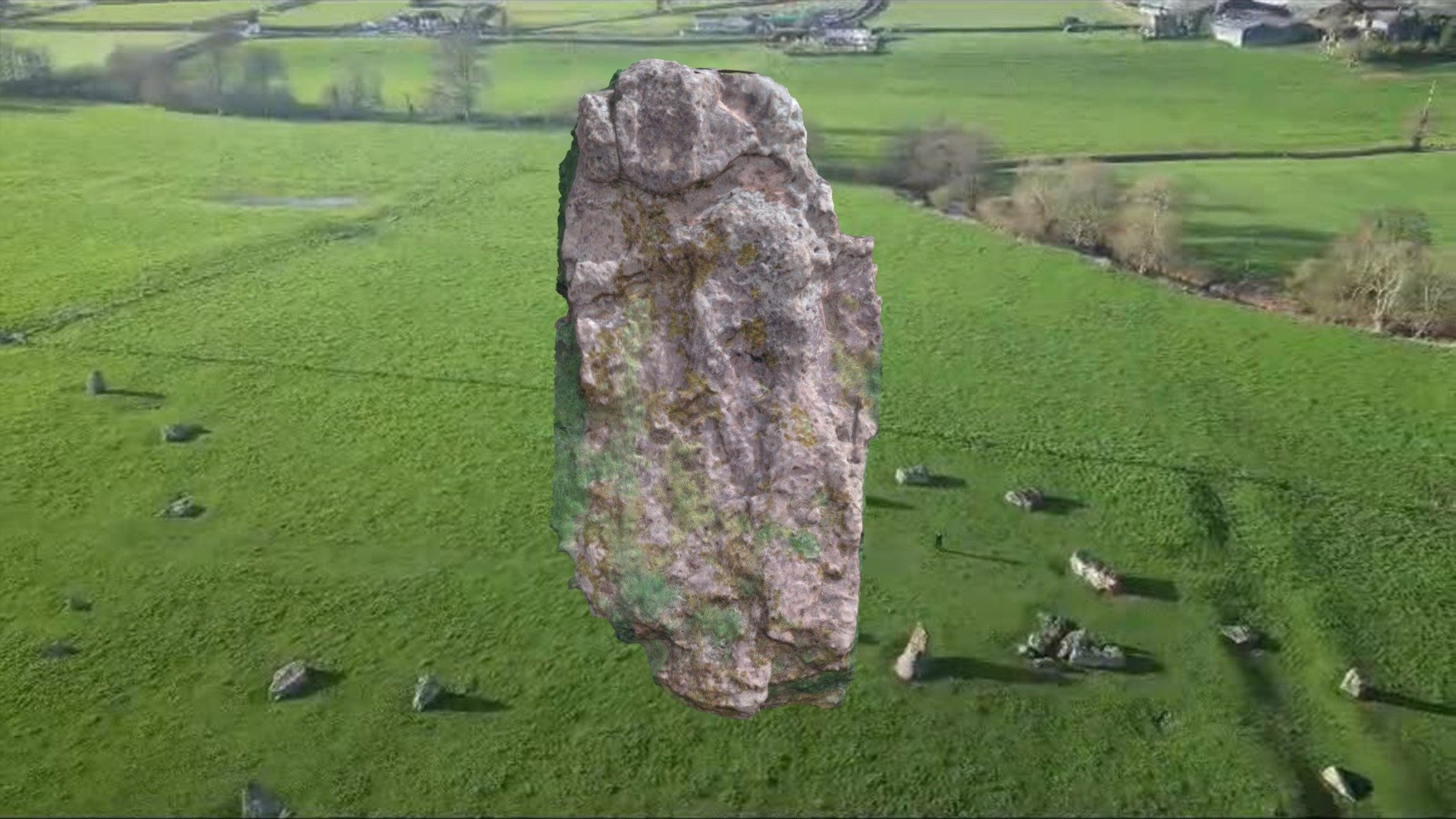 Fallen Standing Stone Stanton Drew Stone Circle - 3D model by ...