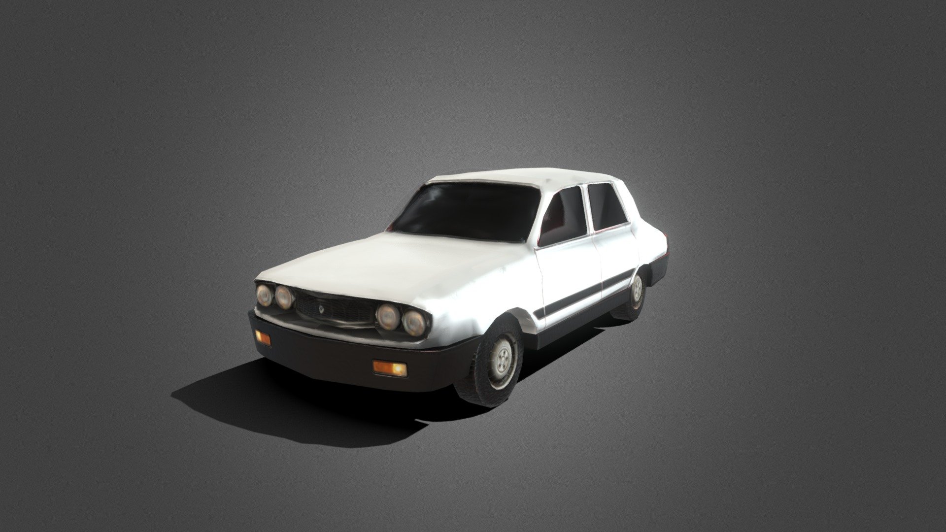 Low Poly Renault 12 - 3D model by annabellecomstock [55a6a96] - Sketchfab