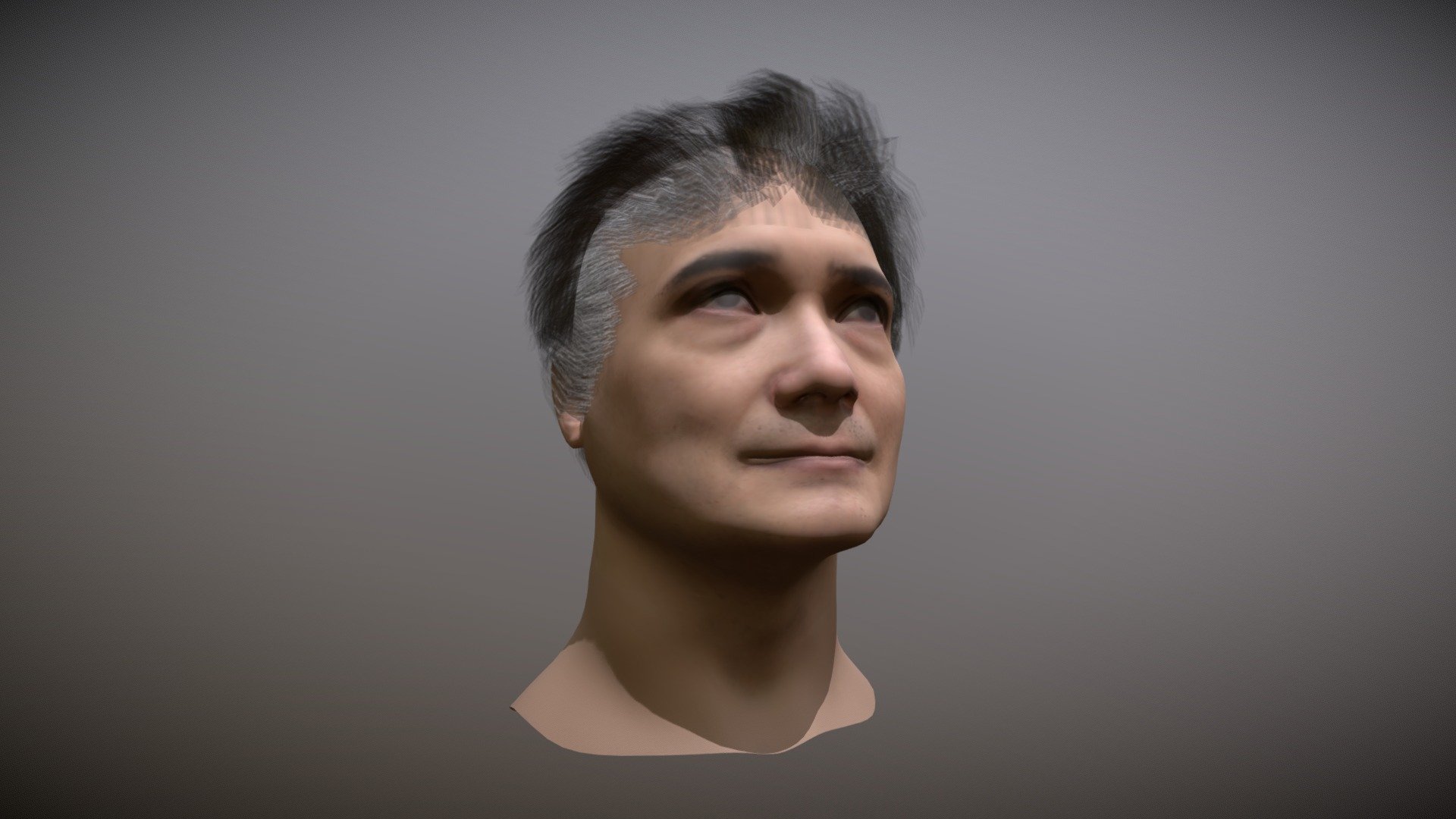 Hair Experiment - 3D model by Jonathan Young (@sketchdoc) [55ab095 ...