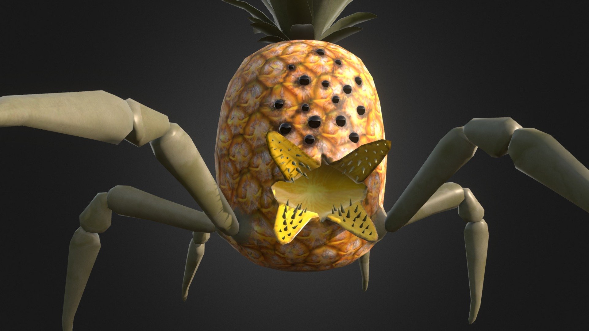 Crabby Pineapple - Download Free 3D model by Ethan Cragun (@EDIIIC ...