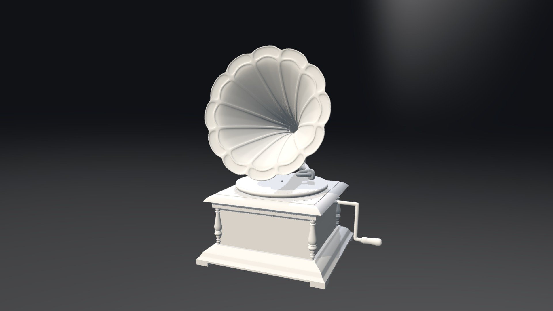 Gramophone - Download Free 3D model by laurianebc [55adaf6] - Sketchfab