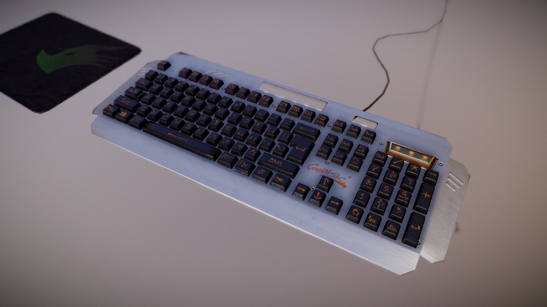 PC Keyboard, mouse mat & coaster - Buy Royalty Free 3D model by Mellora ...