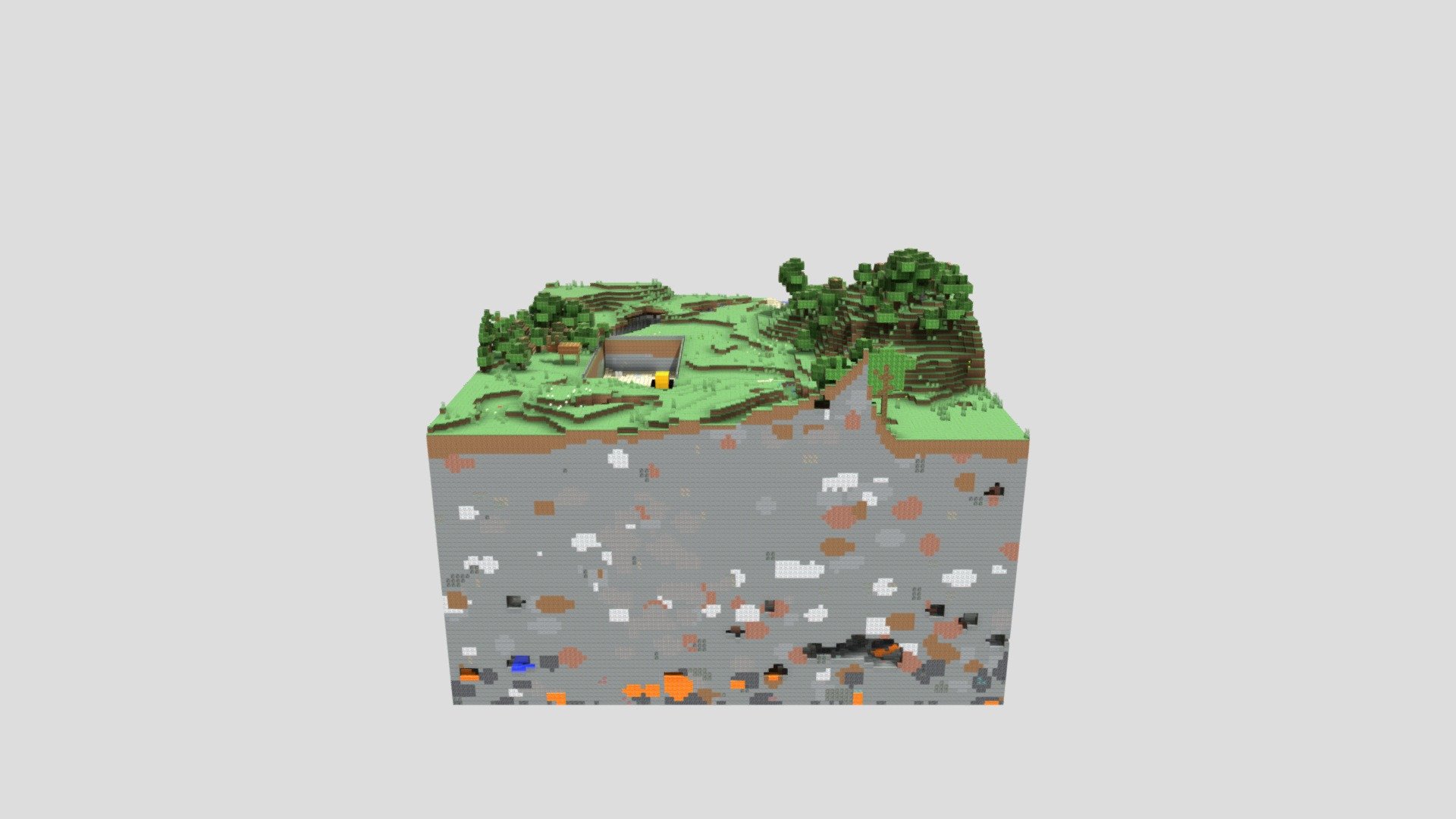 PalaeoPixels Minecraft World - 3D model by DigVentures [55af587 ...