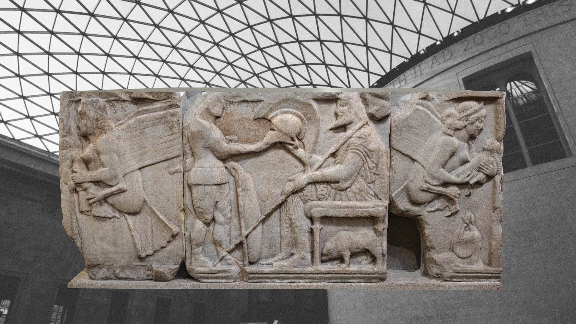 MARBLE RELIEFS HARPY TOMB - BRITISH MUSEUM 2020 - Download Free 3D ...