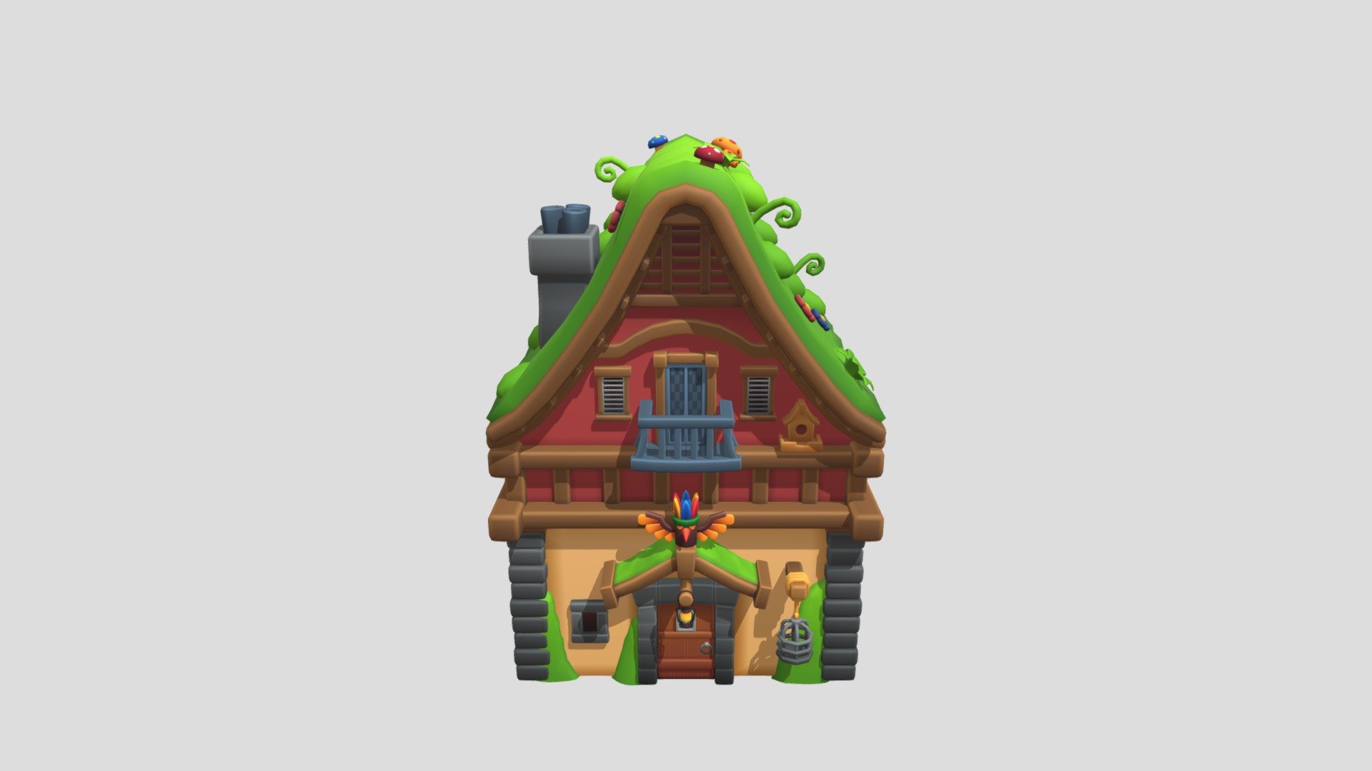 Stylized Forest House - 3D model by Tiag07 (@Tiag07dev) [55b0b95 ...