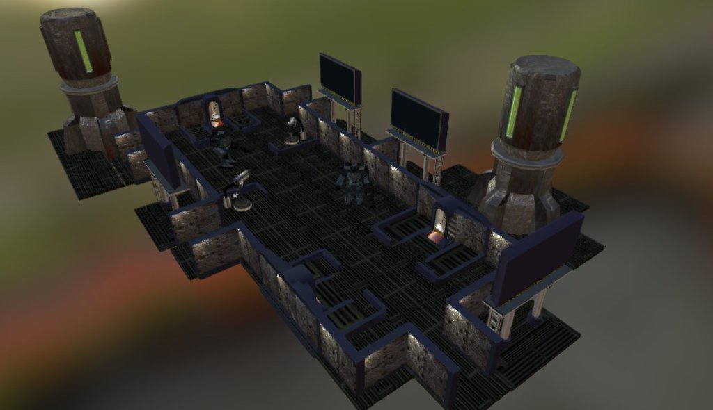 Mech Combat Arena - 3D model by lewispoll [55b28ac] - Sketchfab