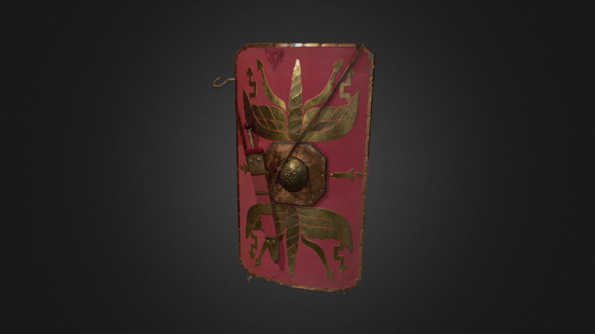 Roman Shield (Raw Scan) - 3D model by Tornado_Studios [55b4eb1] - Sketchfab