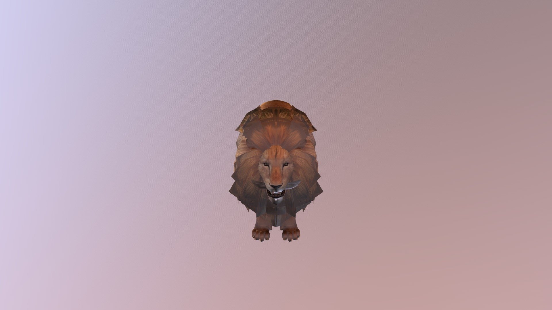 Lion - 3D model by Virtual Reality (@simulanis) [55b63bf] - Sketchfab