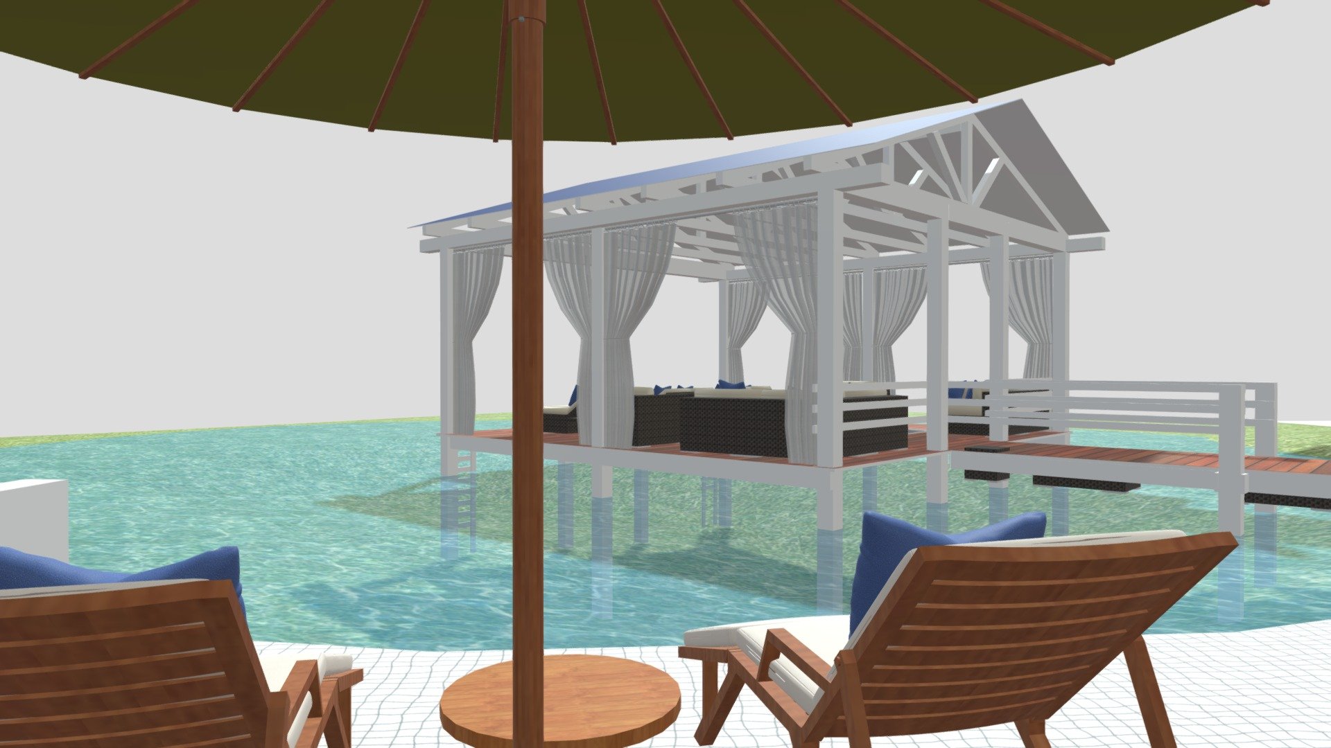 Lake Dock - 3D model by octosynthesis [55b6945] - Sketchfab