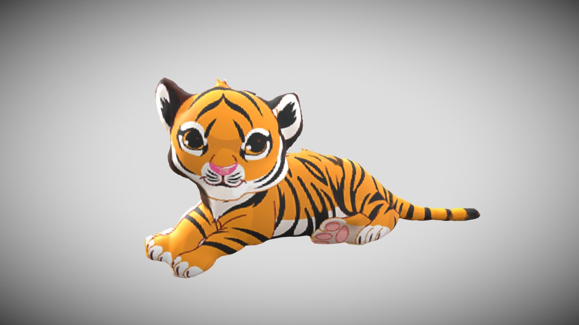 harimau - 3D model by shelaoktaviani [55b8e24] - Sketchfab