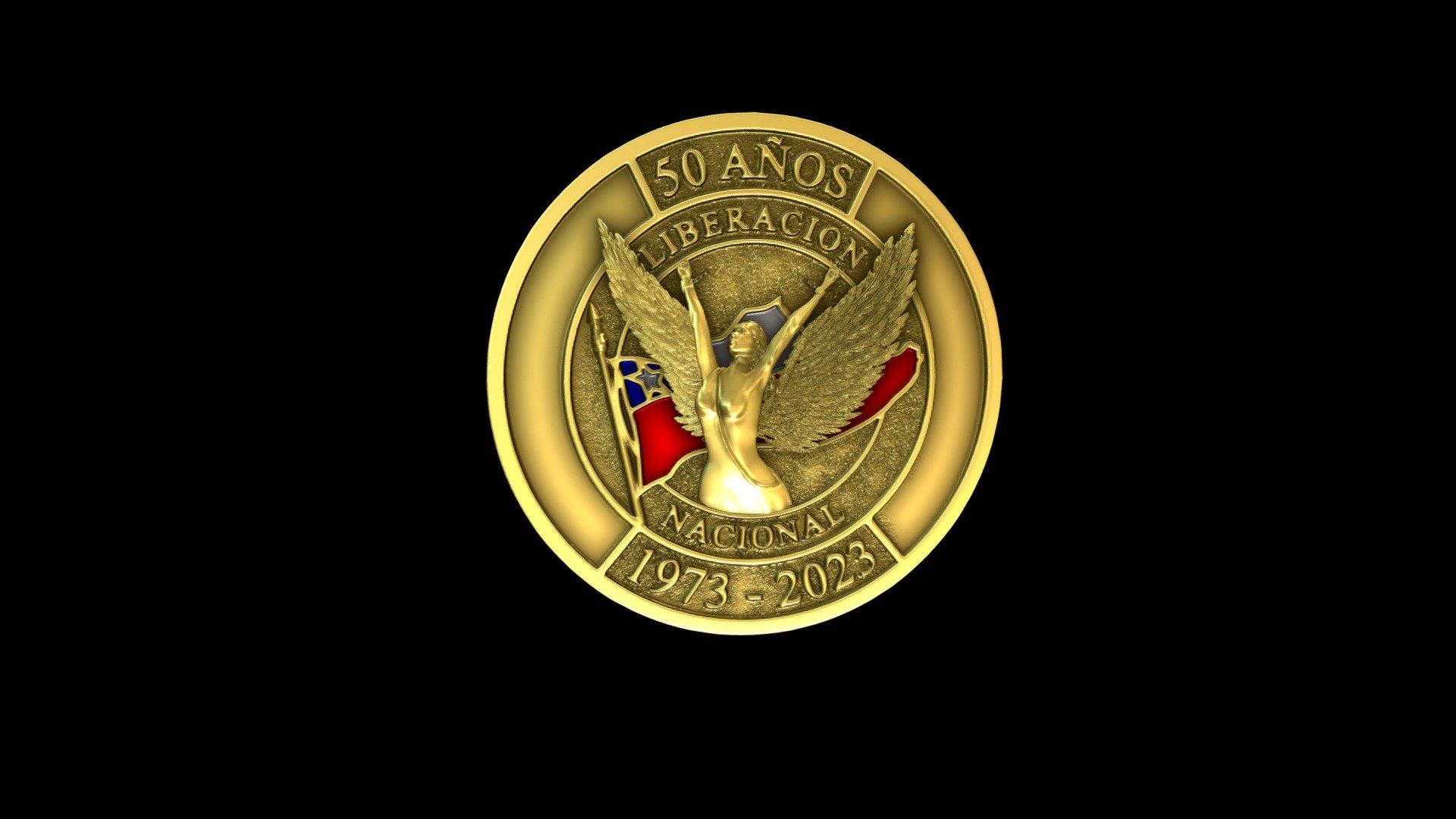 50 Años Liberacion Nacional - Buy Royalty Free 3D model by Royal 3D (@e ...