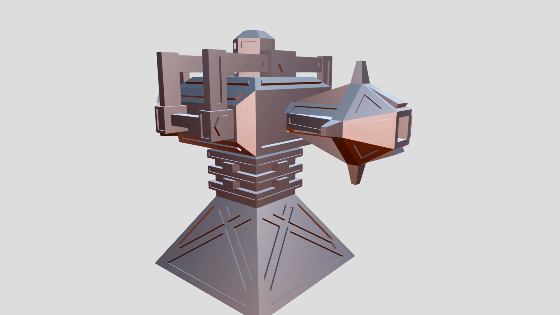 Turret 2 - Plasma canon - Download Free 3D model by Trockk (@Timrockk ...