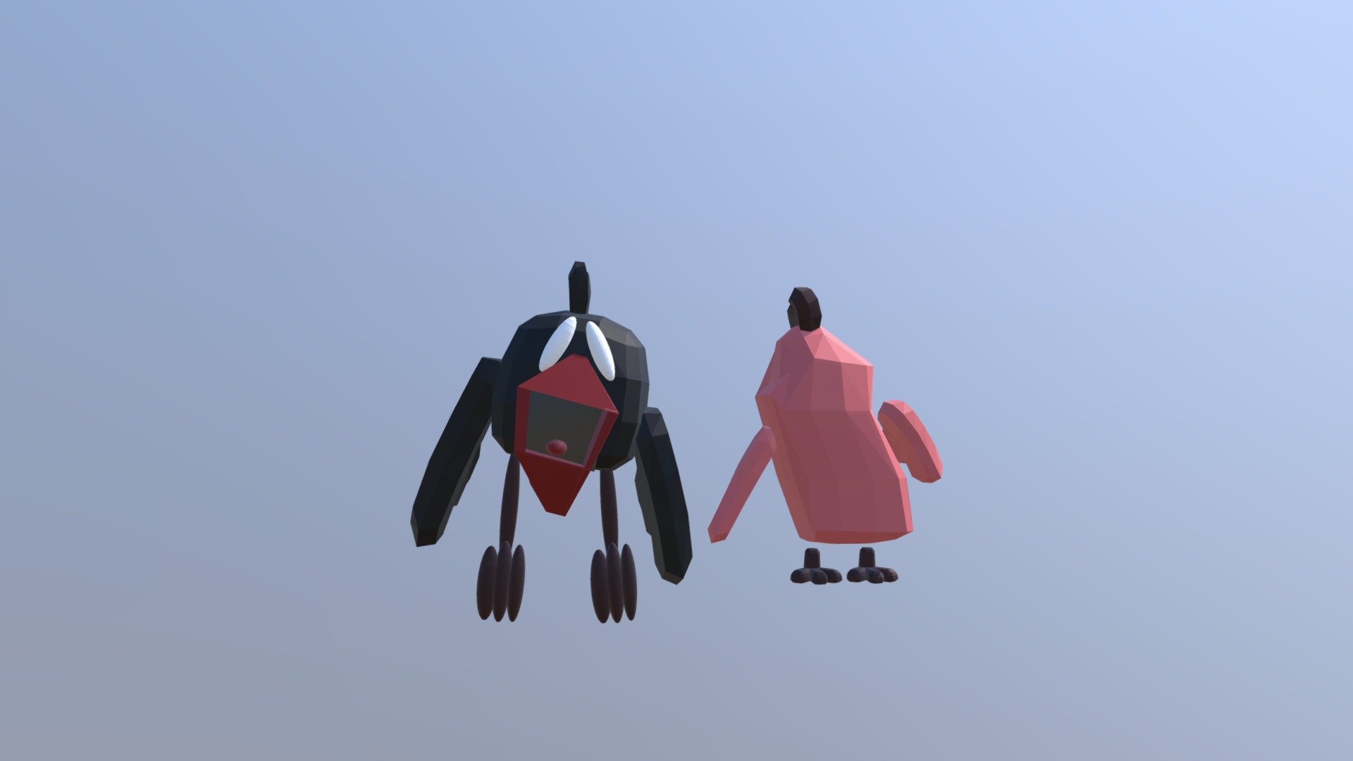 tall chicken meat chicken a free model. - Download Free 3D model by ...