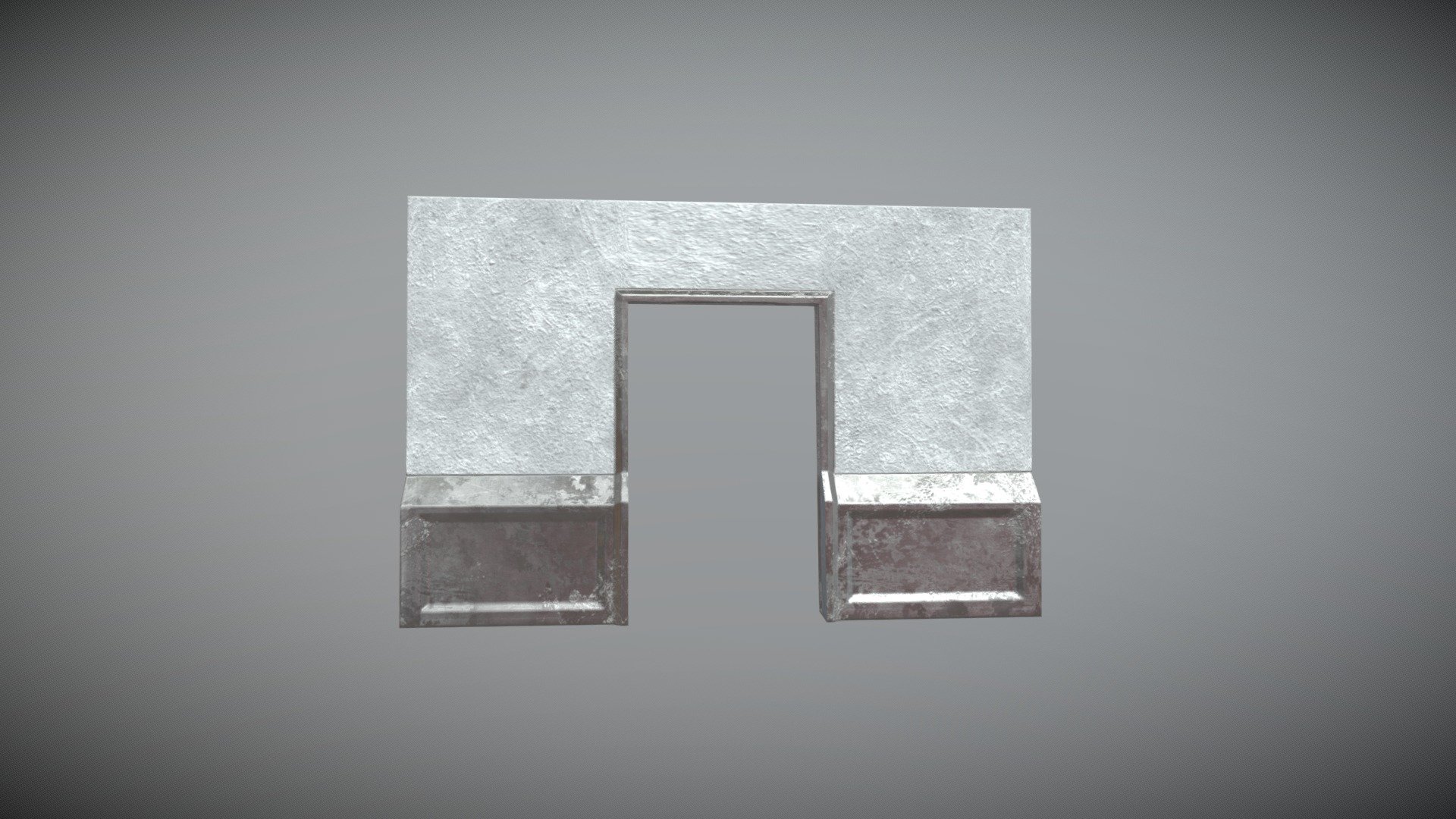 Wall_Door_Alley - 3D model by asdasdd [55bc30b] - Sketchfab
