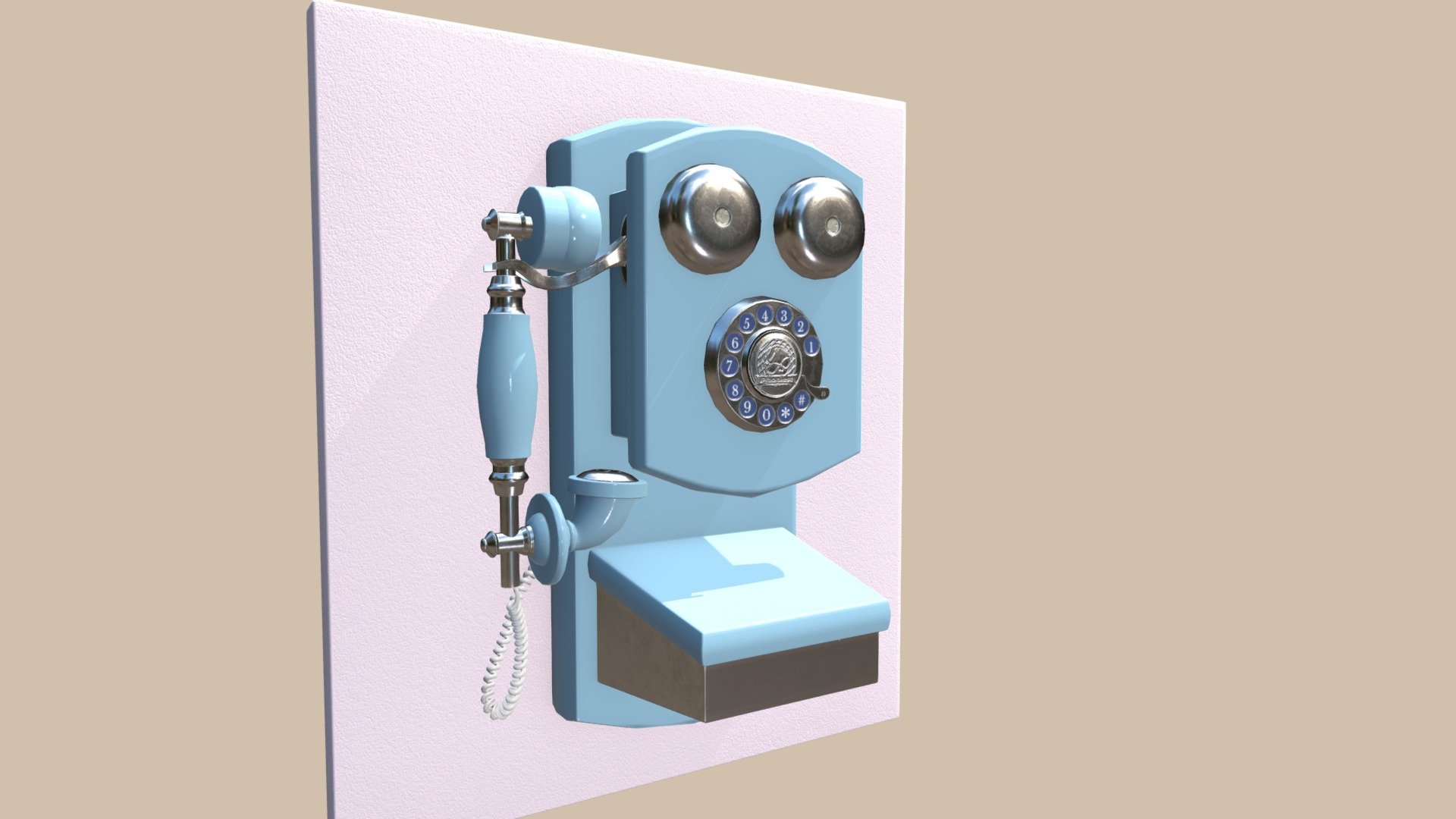 Retro Telephone - Final - 3D model by Giovanna Amorim (@gamorim ...