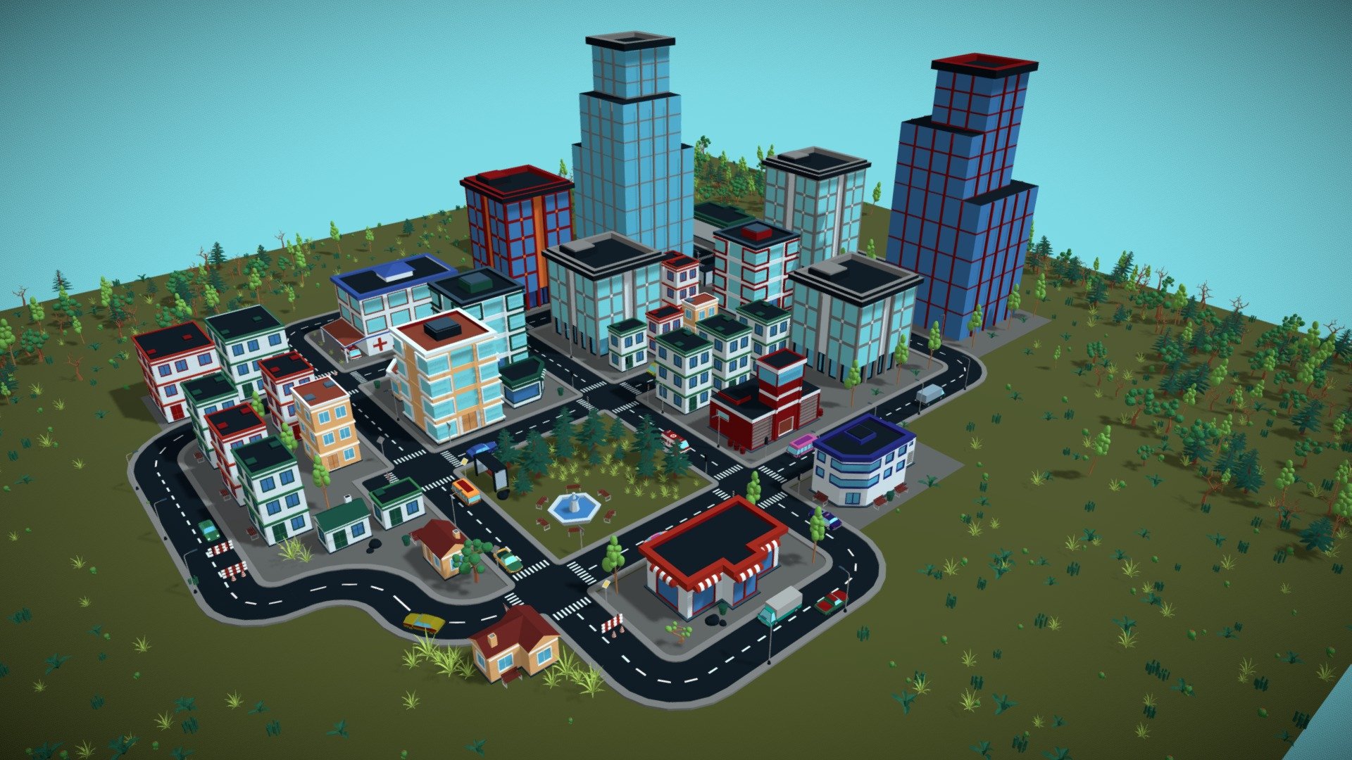 Low Poly City - Asset Pack - Buy Royalty Free 3D model by RMartstyle ...