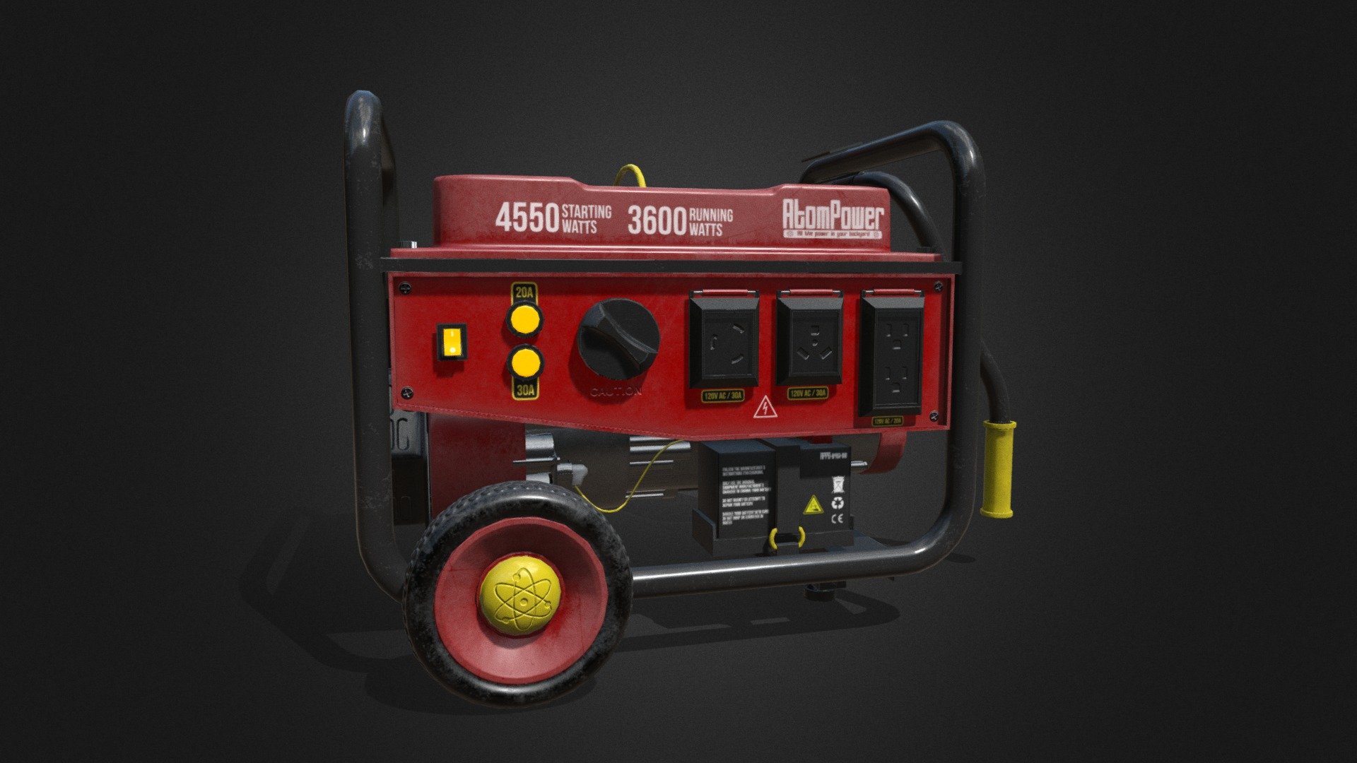 Portable Generator - Download Free 3D model by KalelJuarez [55c4f6b ...
