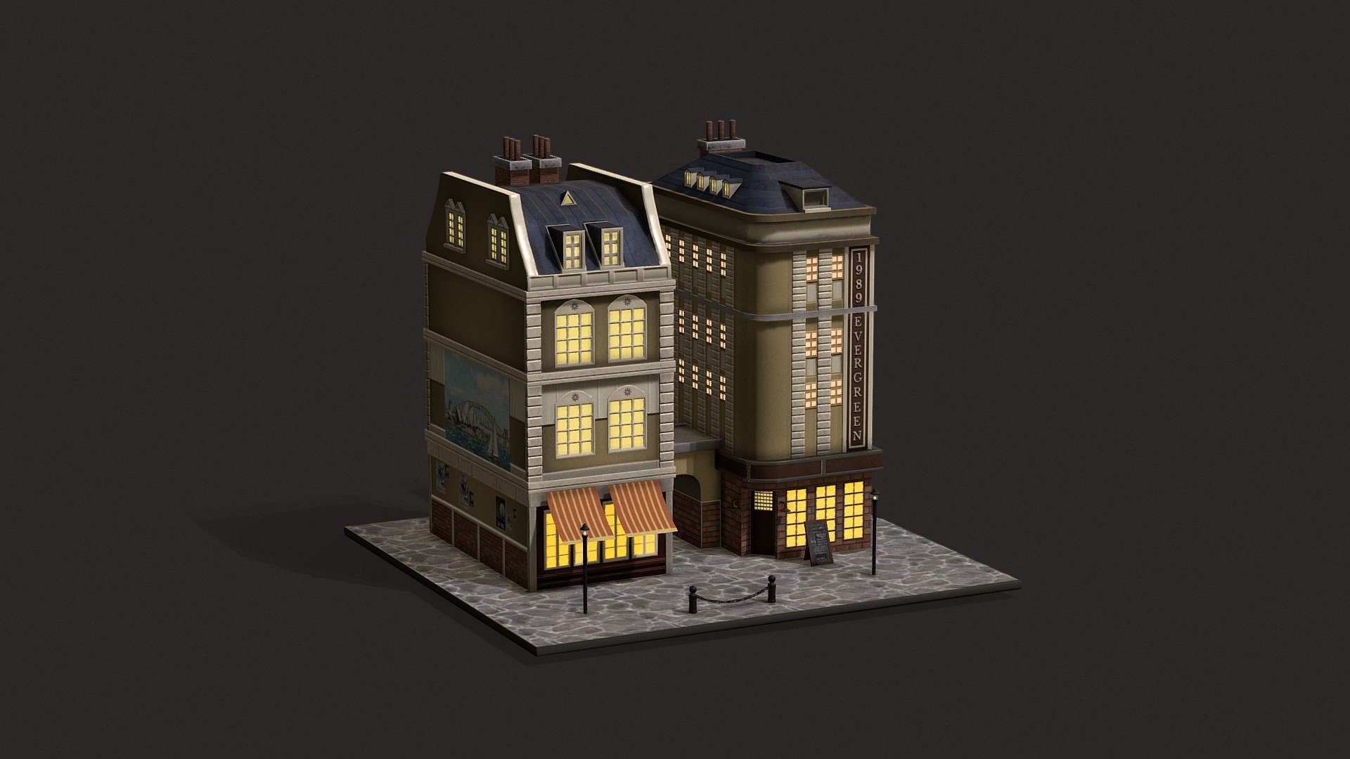 Hotel - Download Free 3D model by KattyLi [55c7896] - Sketchfab