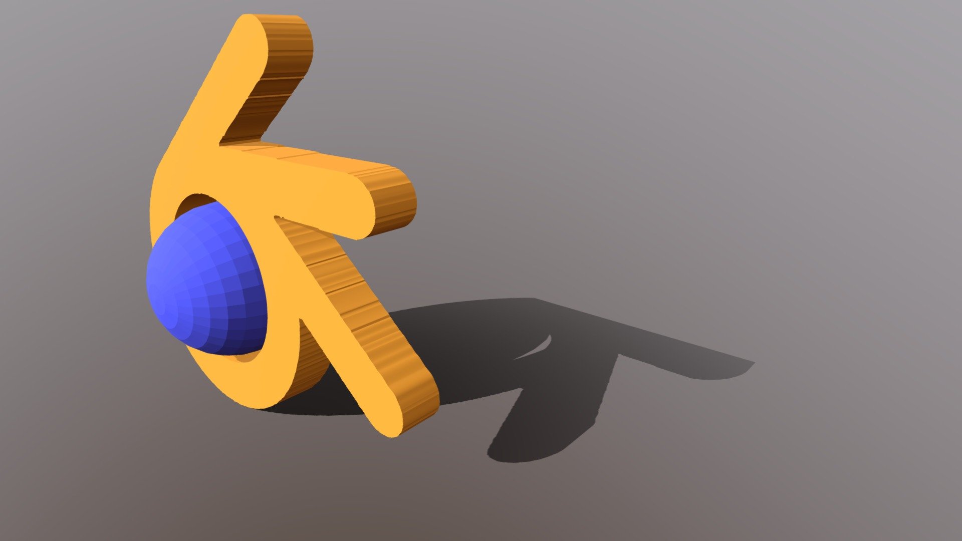 Blender Logo - 3D model by Sba Stuff (@sbastuff) [55c8529] - Sketchfab