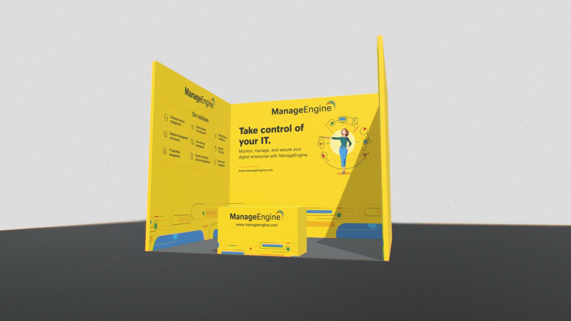 Three wall booth - 3D model by meds [55c8f68] - Sketchfab