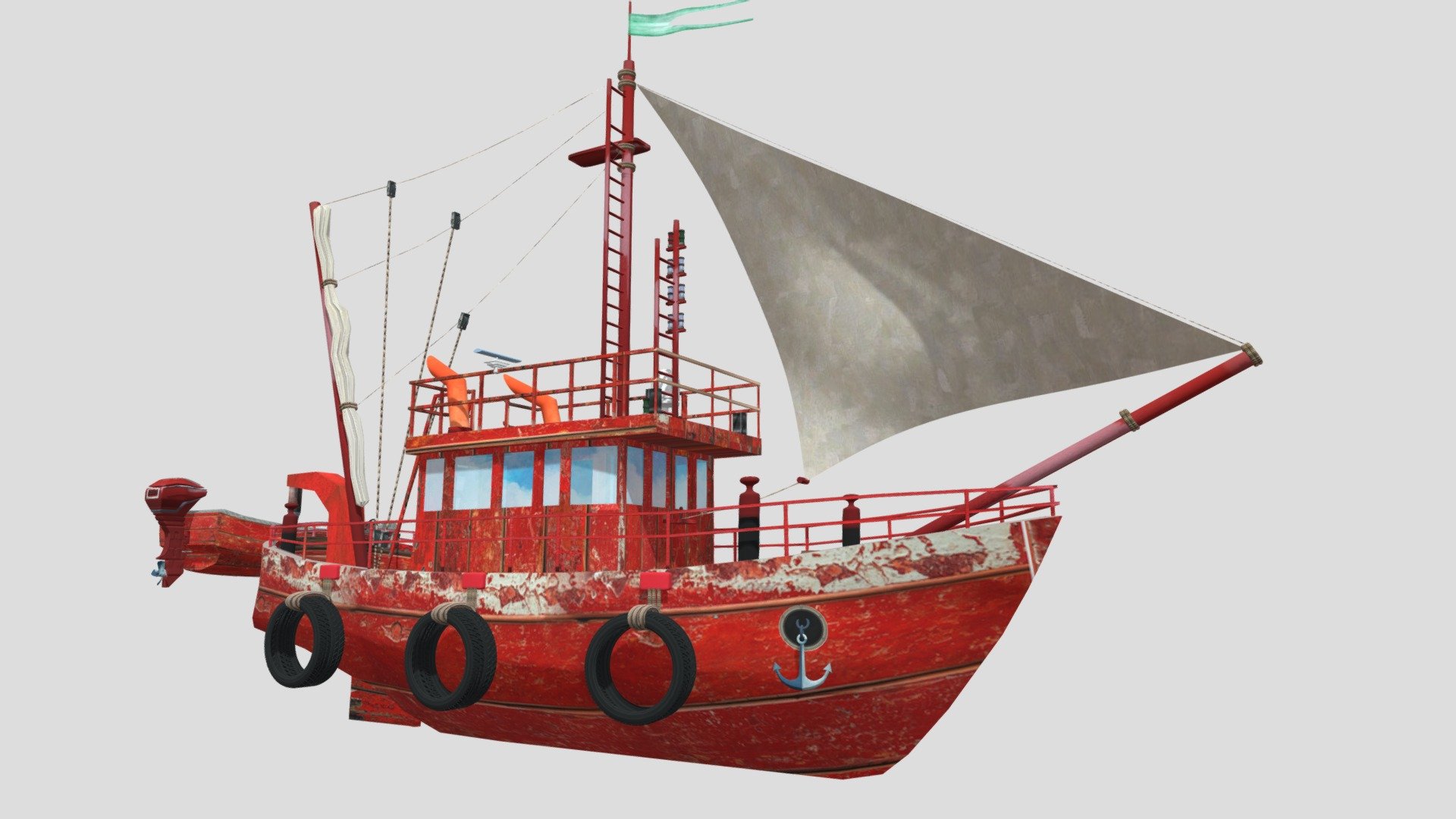 Boat MMM - Download Free 3D model by gogiart (@agt14032013) [55caeab] - Sketchfab