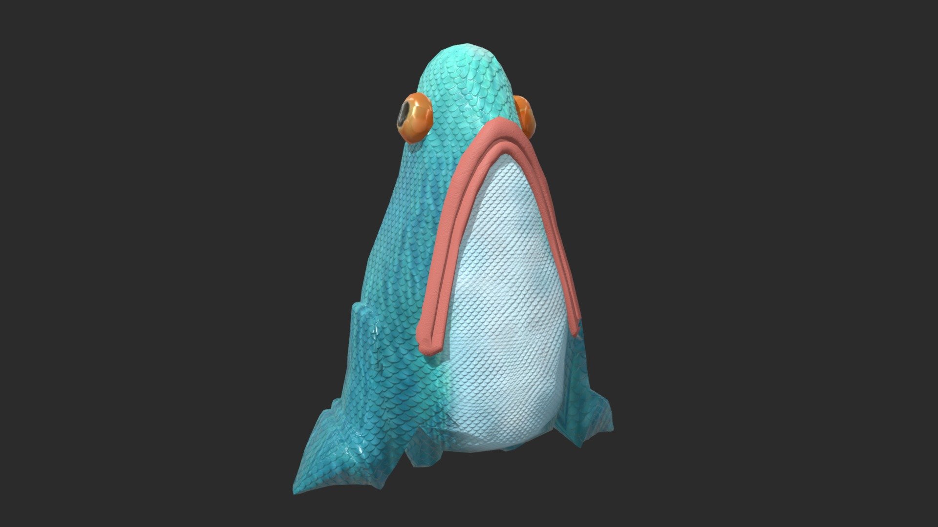 Fish Blob - Download Free 3D model by KristaPolito [55cc7fd] - Sketchfab