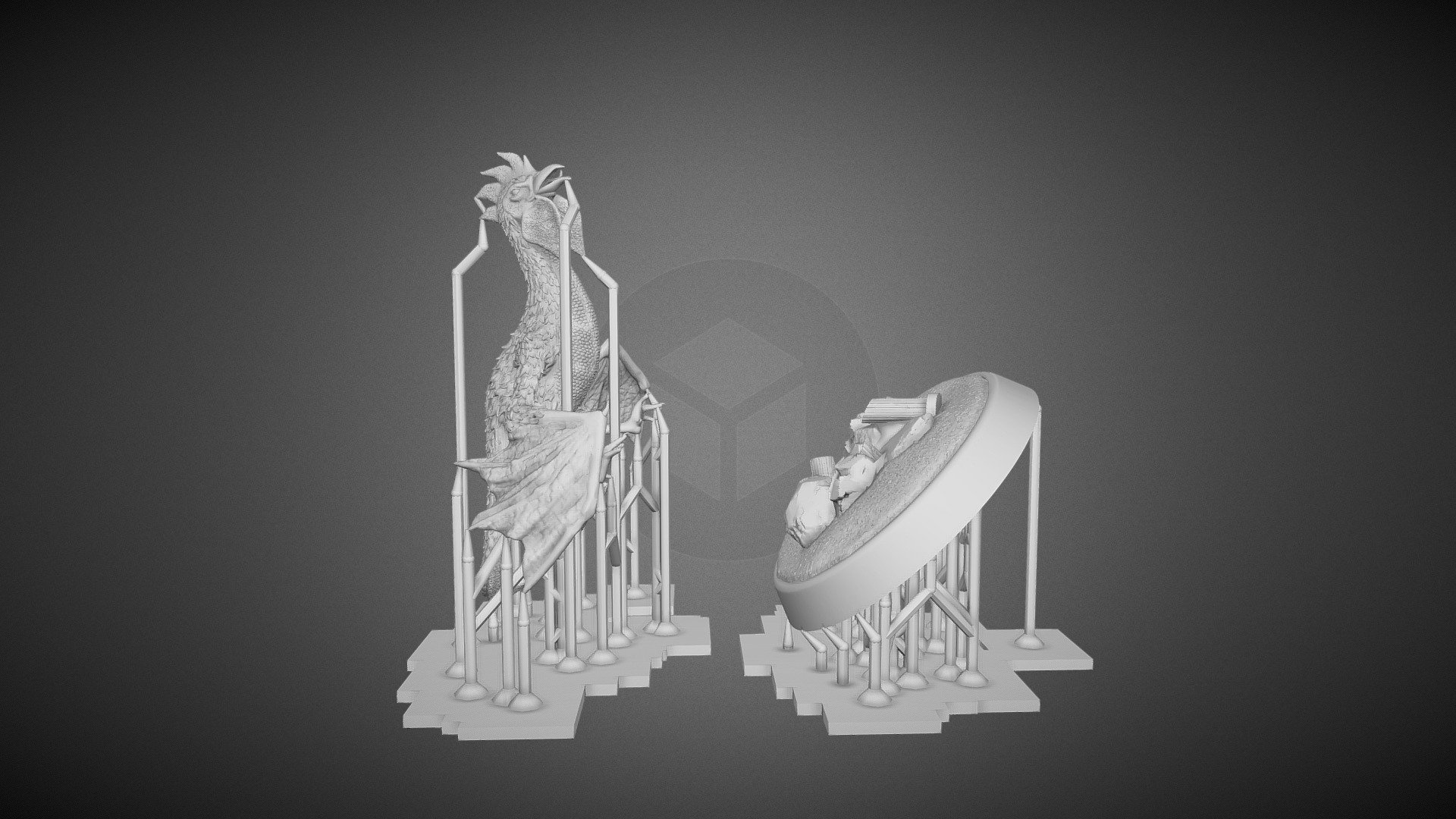 Mythological Beings Collection - Cockatrice - 3D model by NJ3D [55cf6ee ...