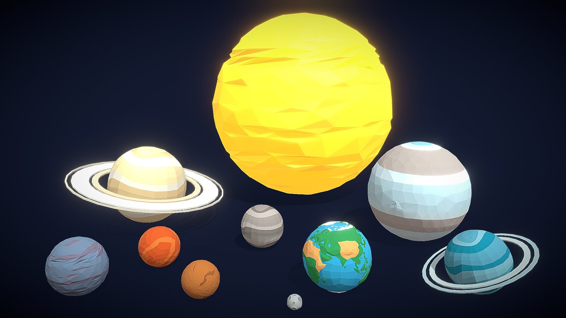 Environment Pack - Planet - 3D model by PolyOne Studio (@polyone ...